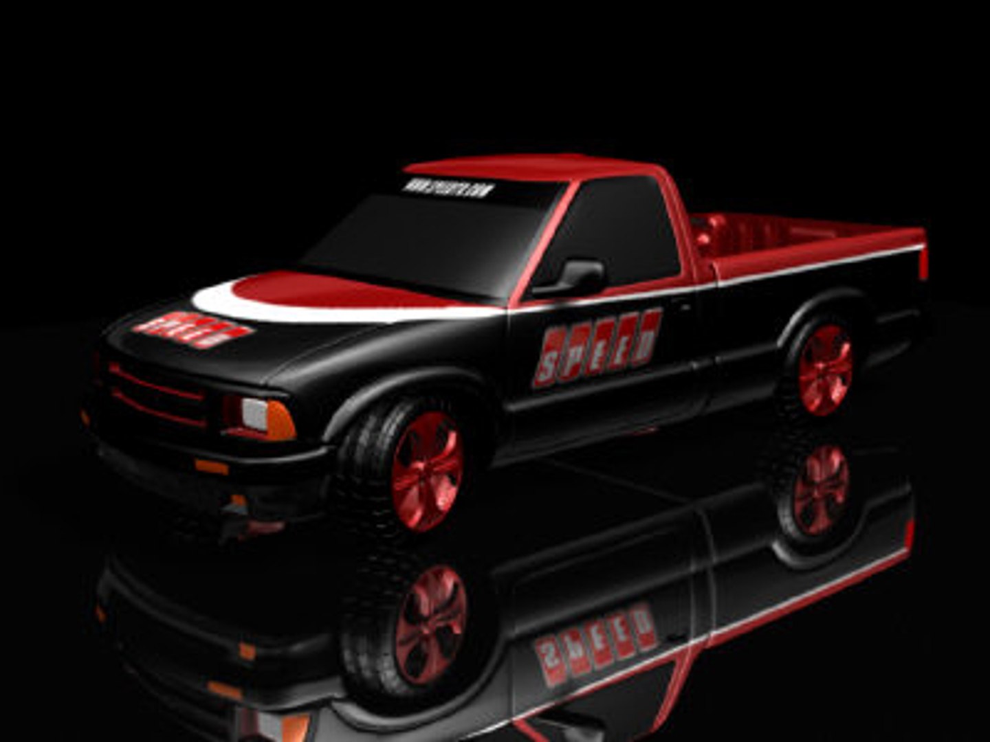 speed truck 3d model