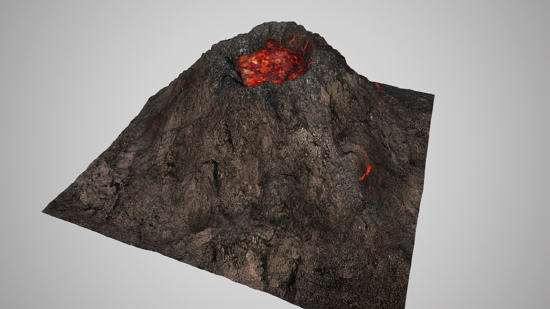 Volcano 3D Model - TurboSquid 1303864