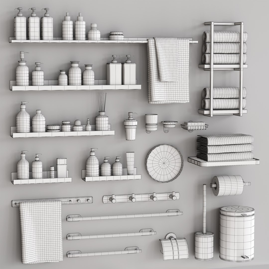 3D model Bathroom Accessories 46 - TurboSquid 1955454