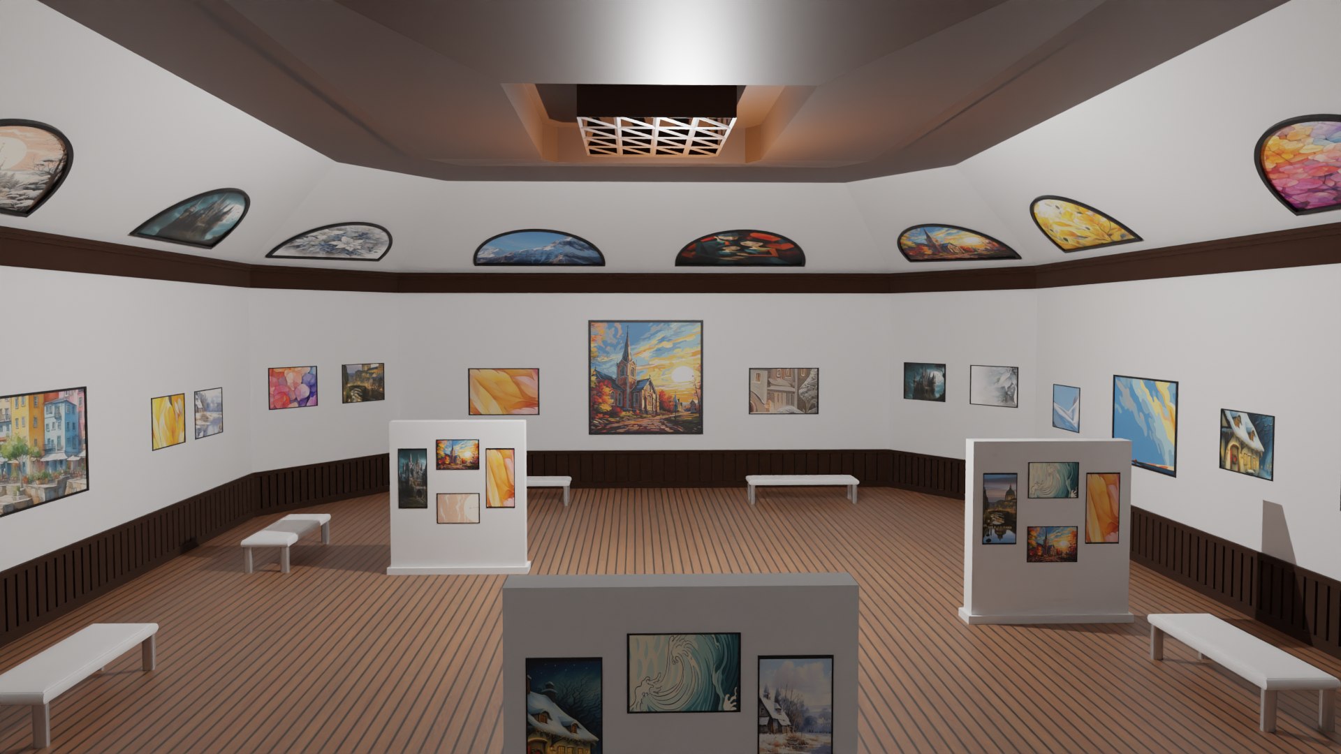 3D Art Gallery Model - TurboSquid 2157454