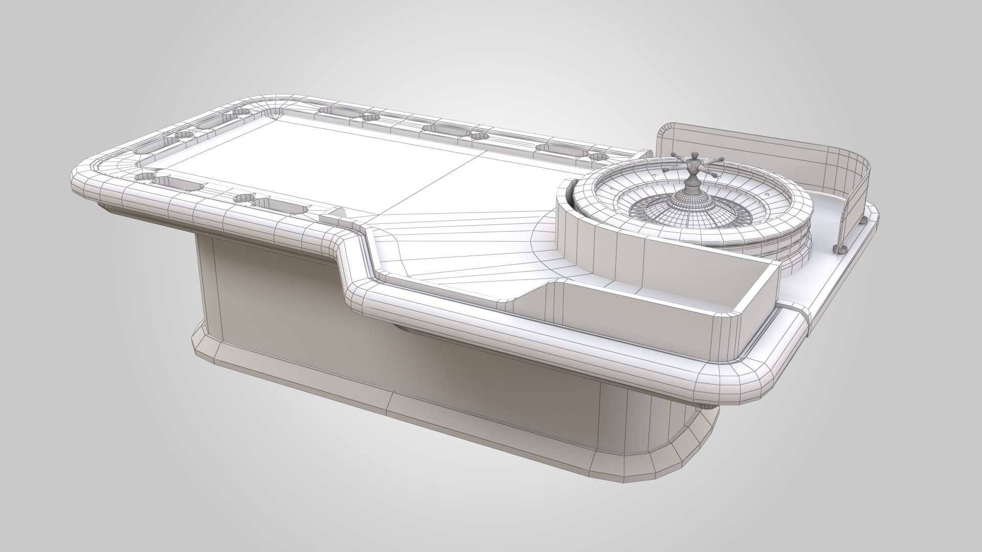 Roulette table 3D model - TurboSquid 1446405