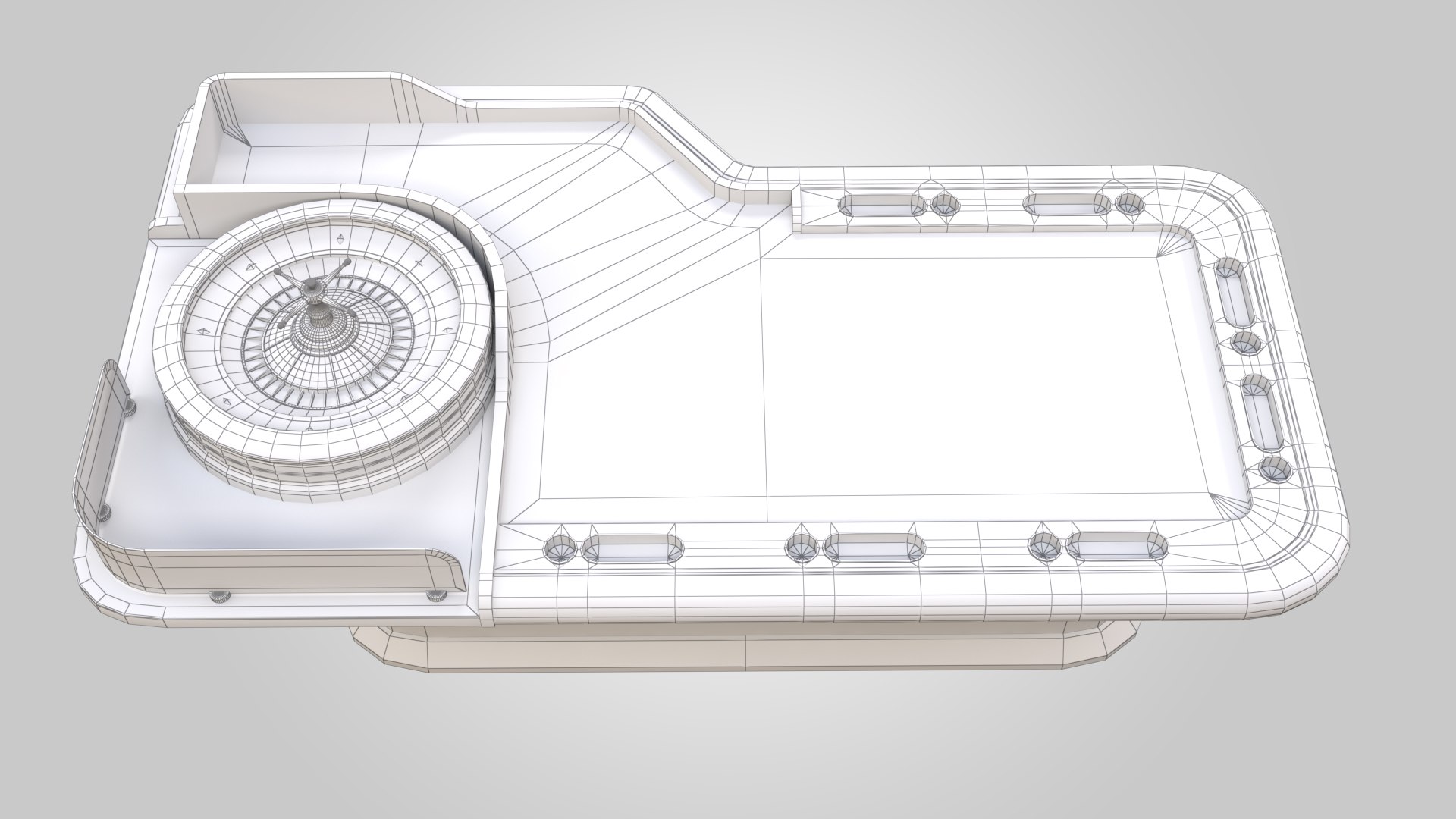 Roulette table 3D model - TurboSquid 1446405