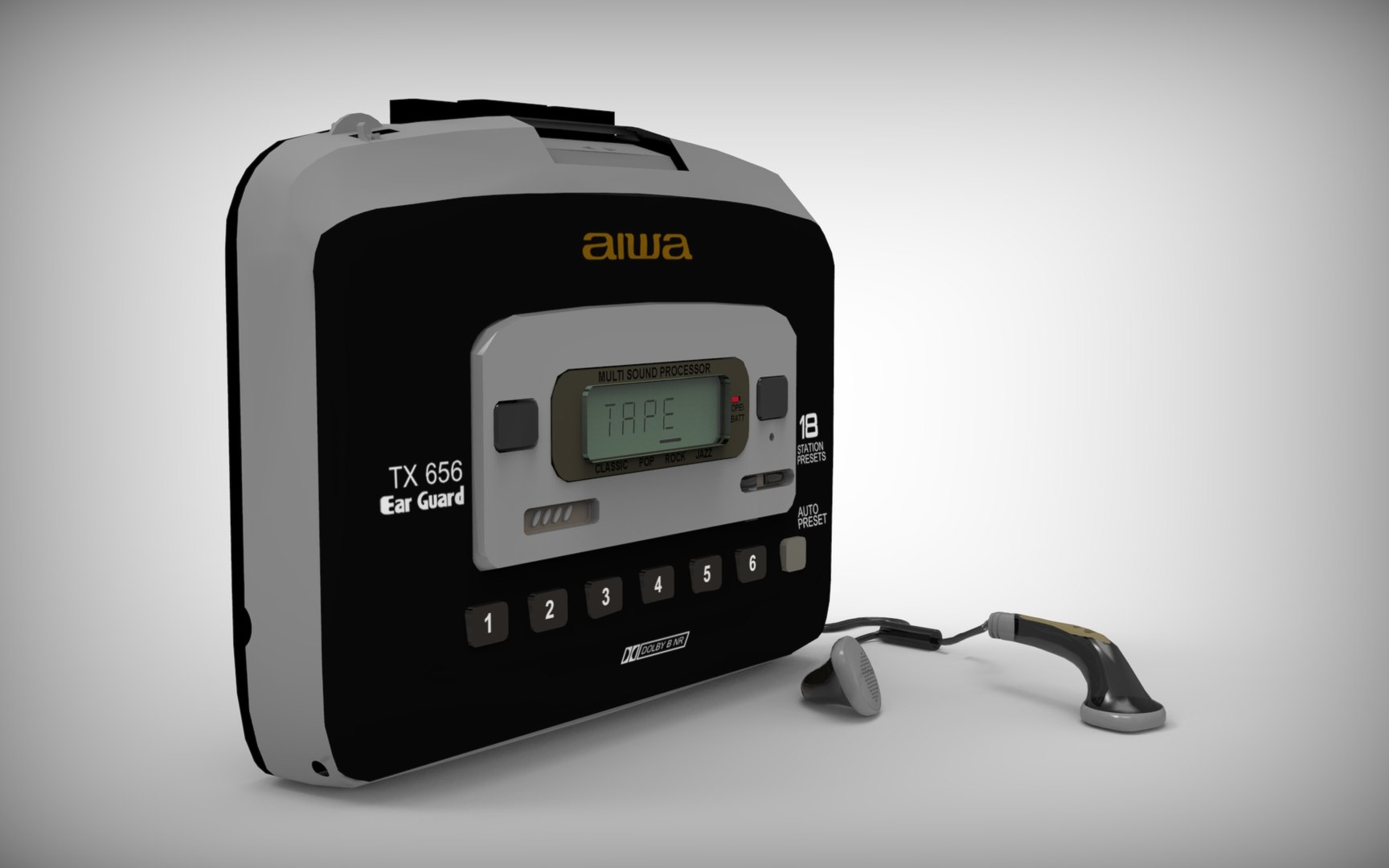 3D Walkman - TurboSquid 1850285