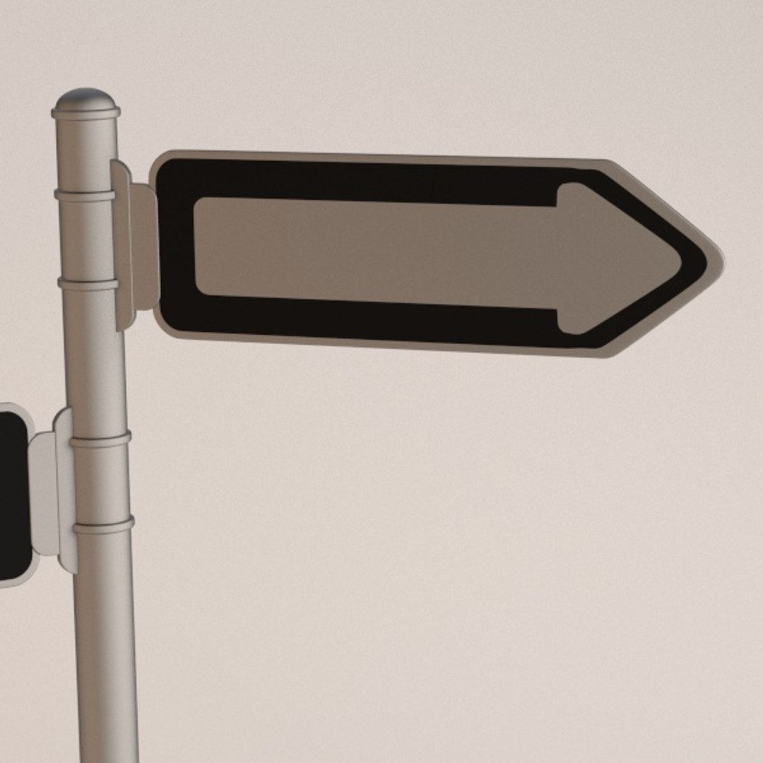 traffic sign 3d 3ds