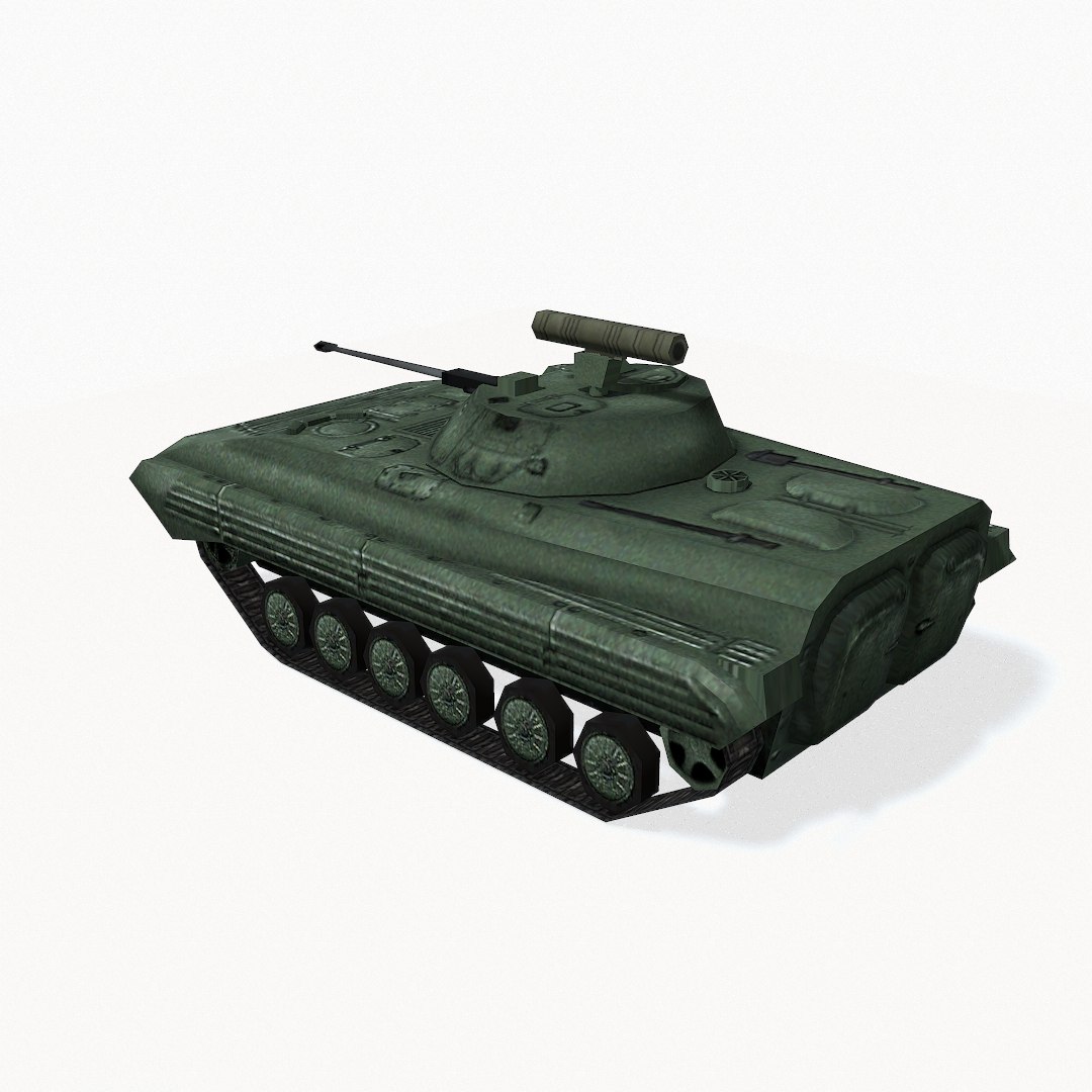 3d Model Bmp-2 Second-generation Amphibious