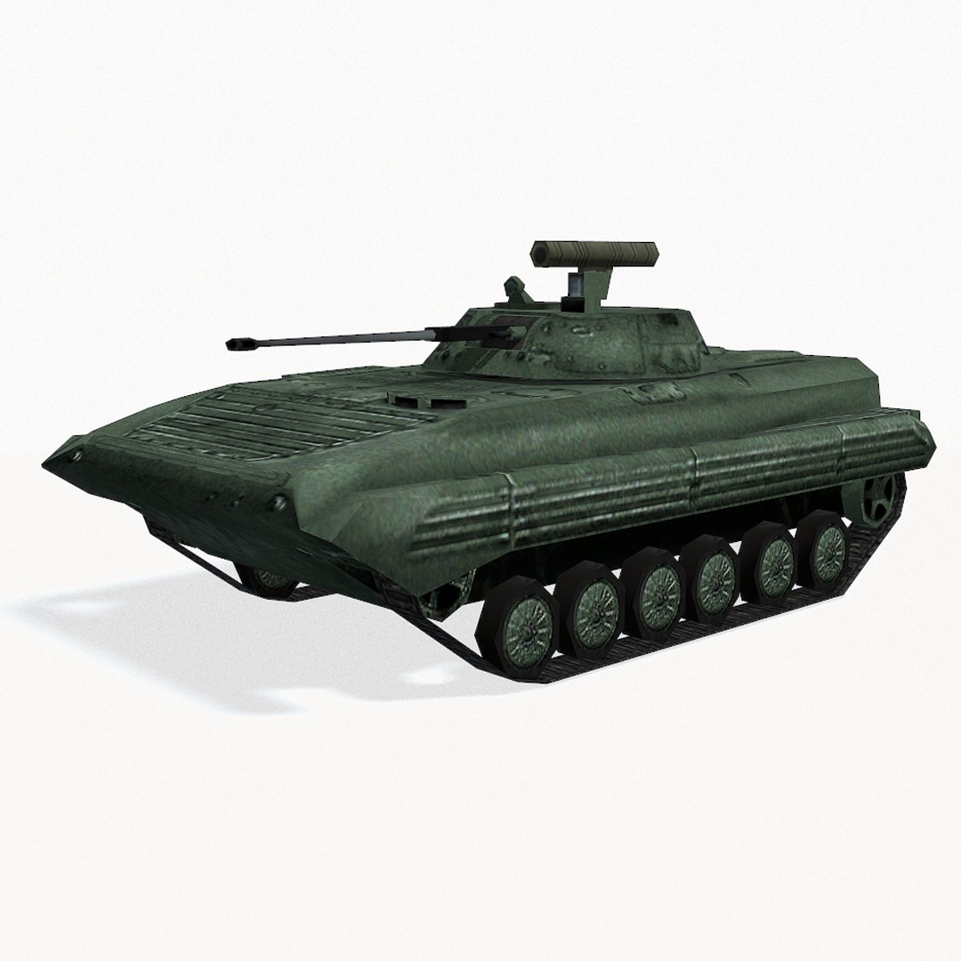 3d Model Bmp-2 Second-generation Amphibious