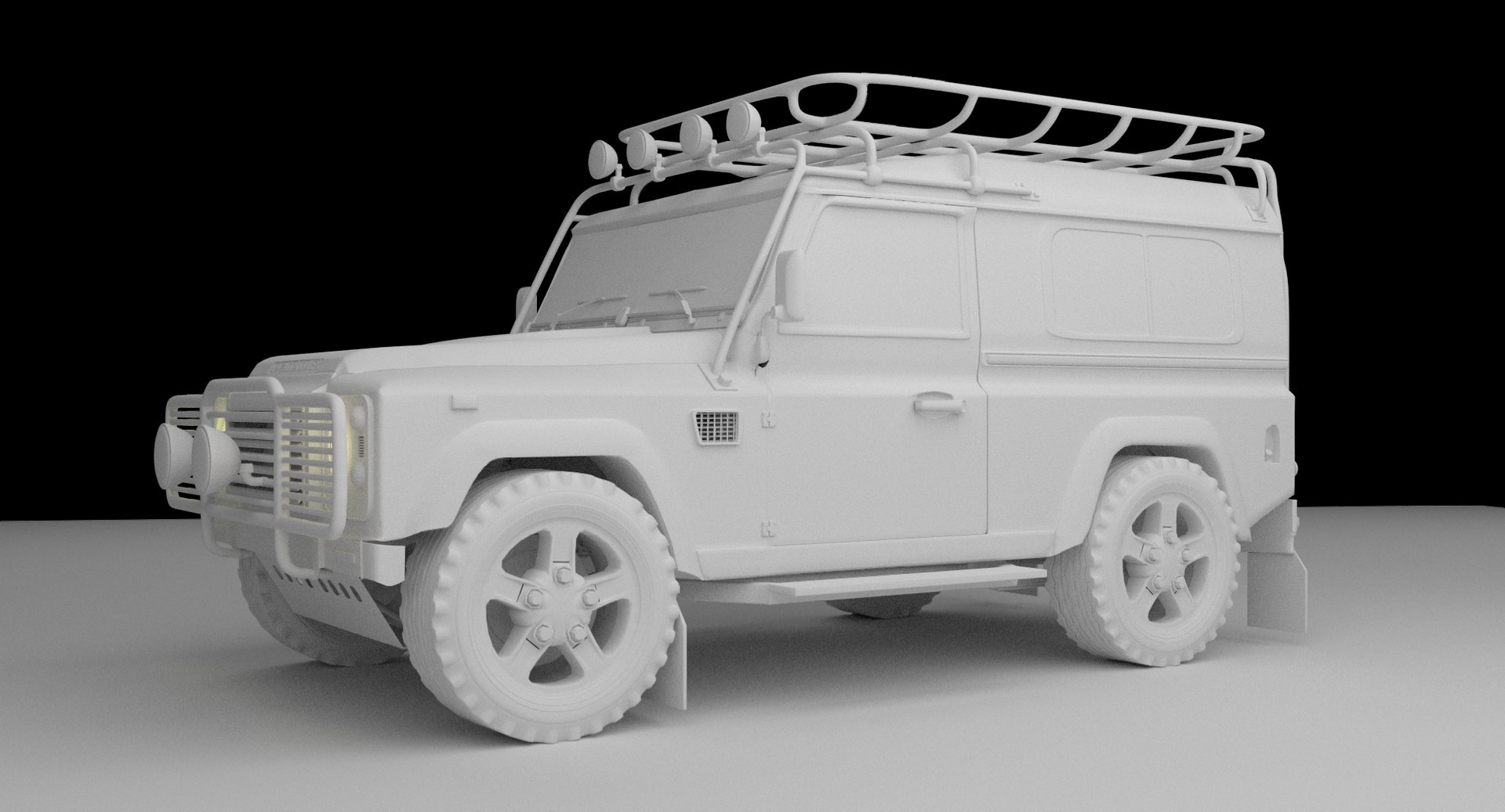 Land Rover Defender 3d Blend