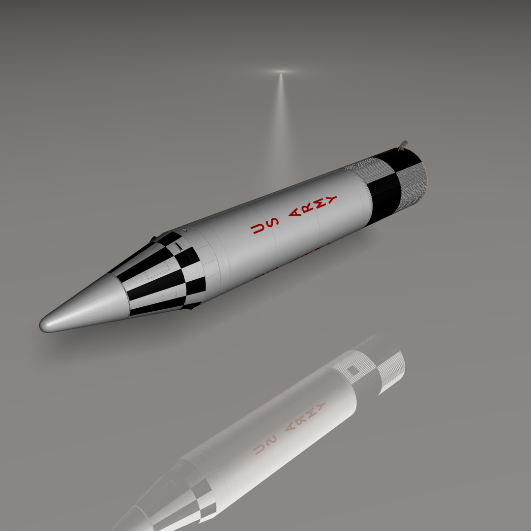 3dsmax Army Jupiter Missile