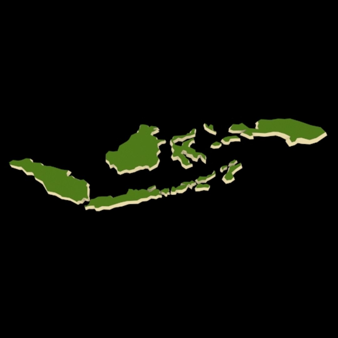 Indonesia archipelago islands 3D model - TurboSquid 1500975