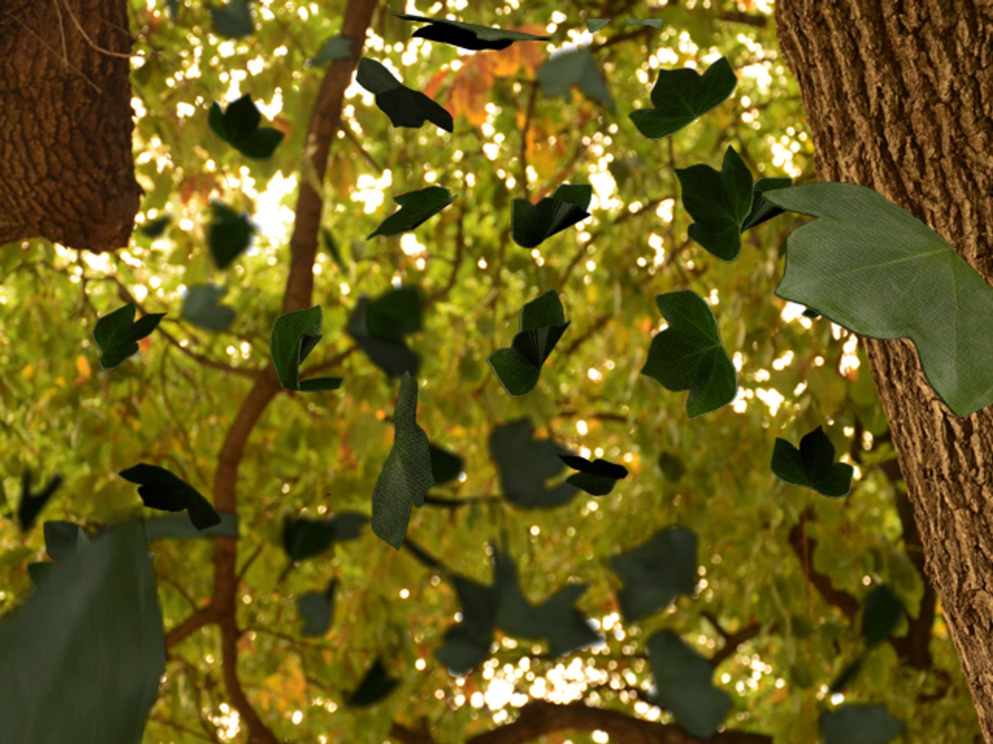 3d creeper trees model