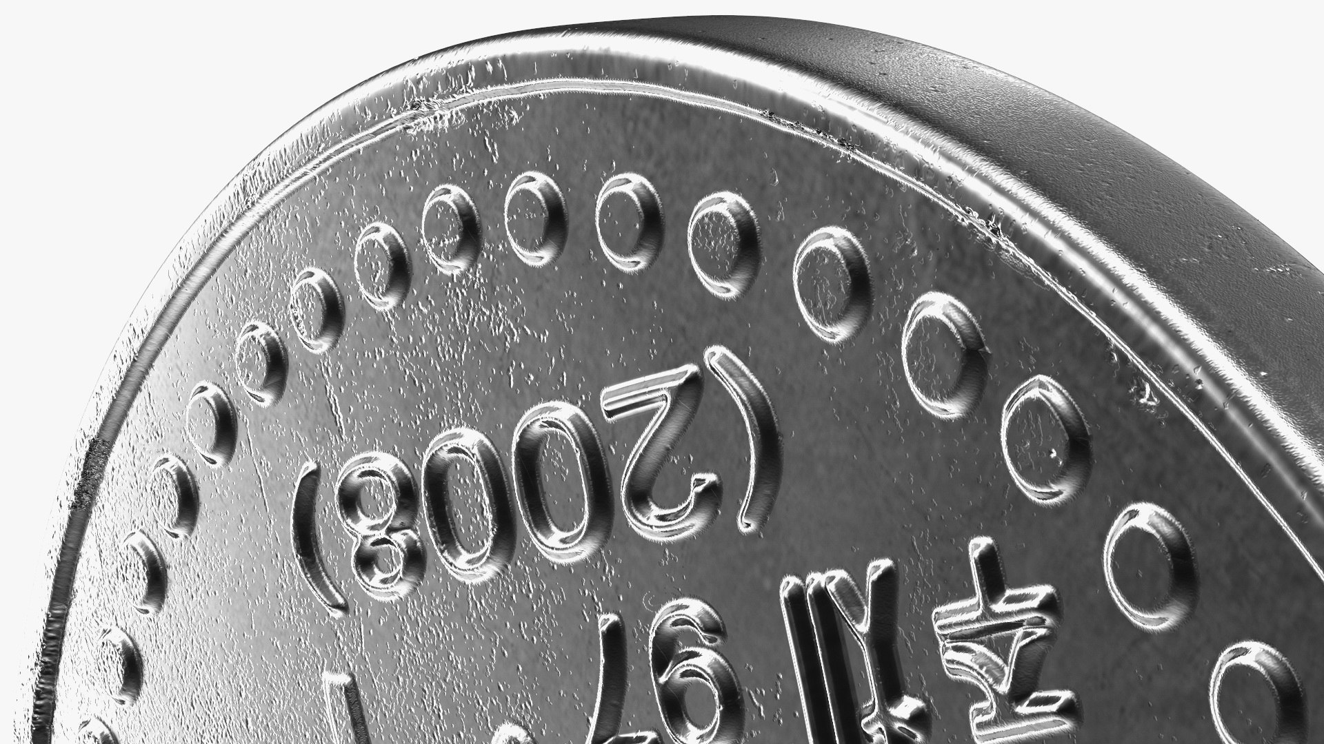 3D North Korea 1 Chon Coin 2008 - TurboSquid 1742240