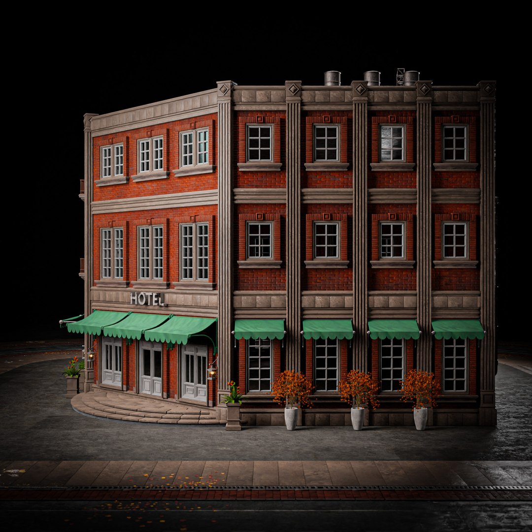 3D URBAN OLD BUILDING HORROR 5 Model - TurboSquid 2220580