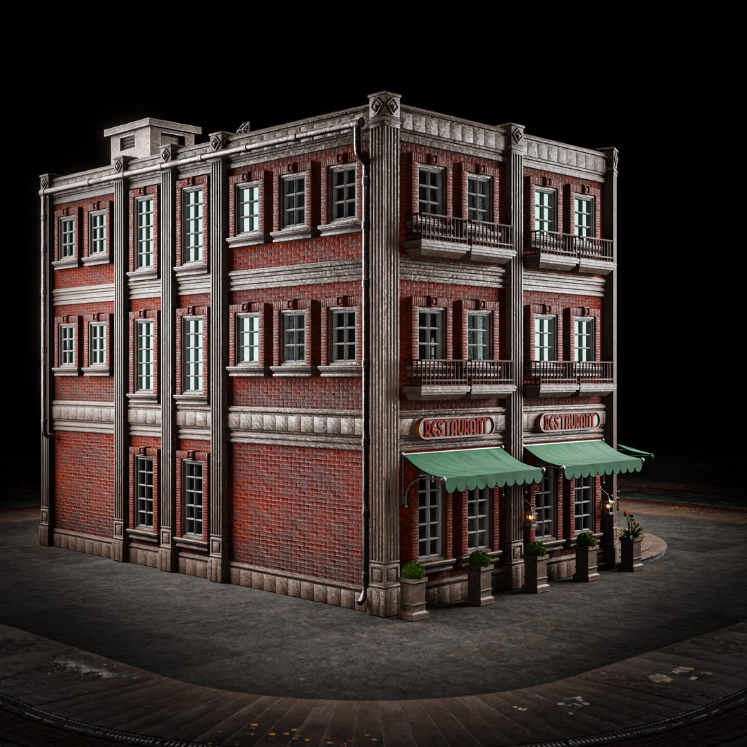 3D URBAN OLD BUILDING HORROR 5 Model - TurboSquid 2220580