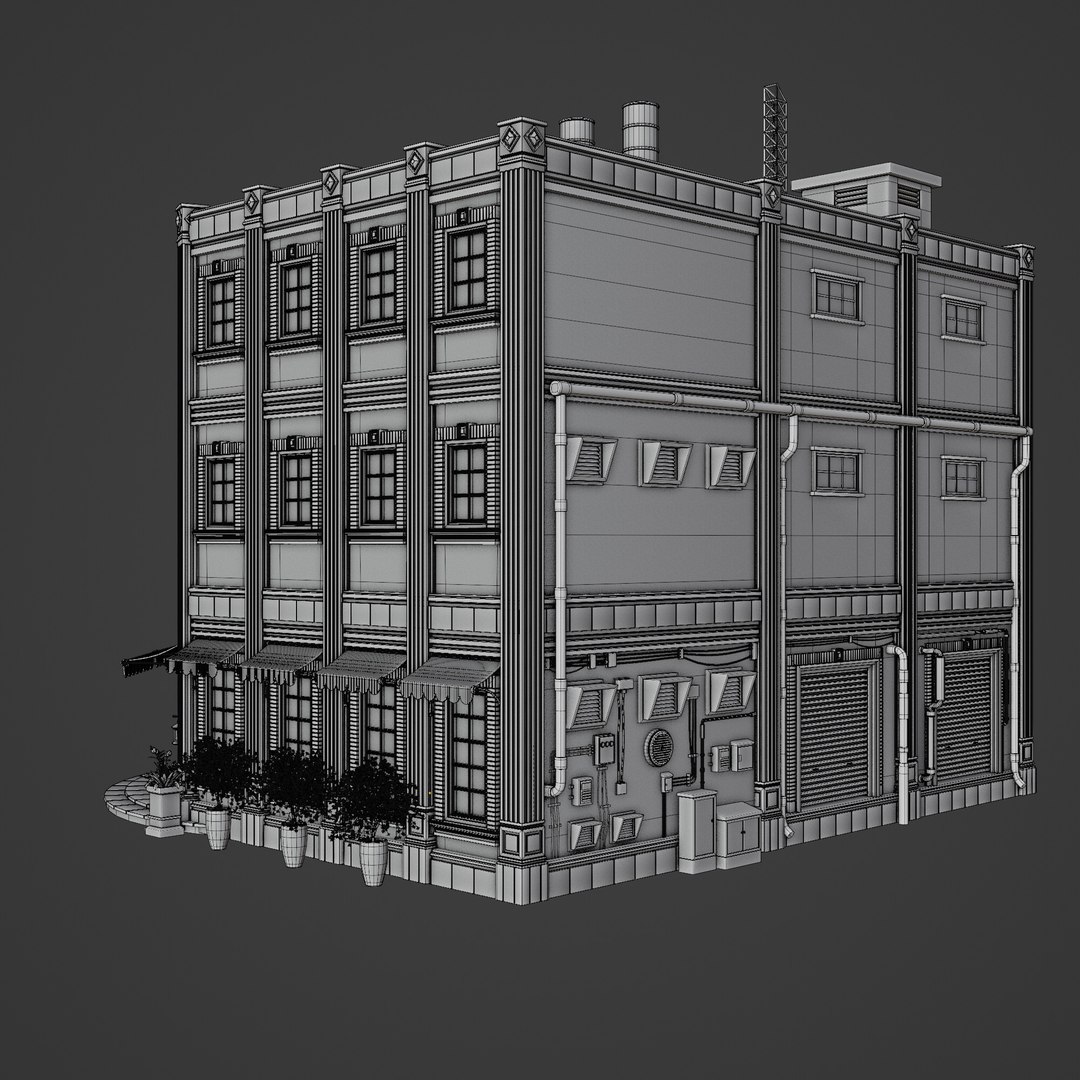 3D URBAN OLD BUILDING HORROR 5 Model - TurboSquid 2220580