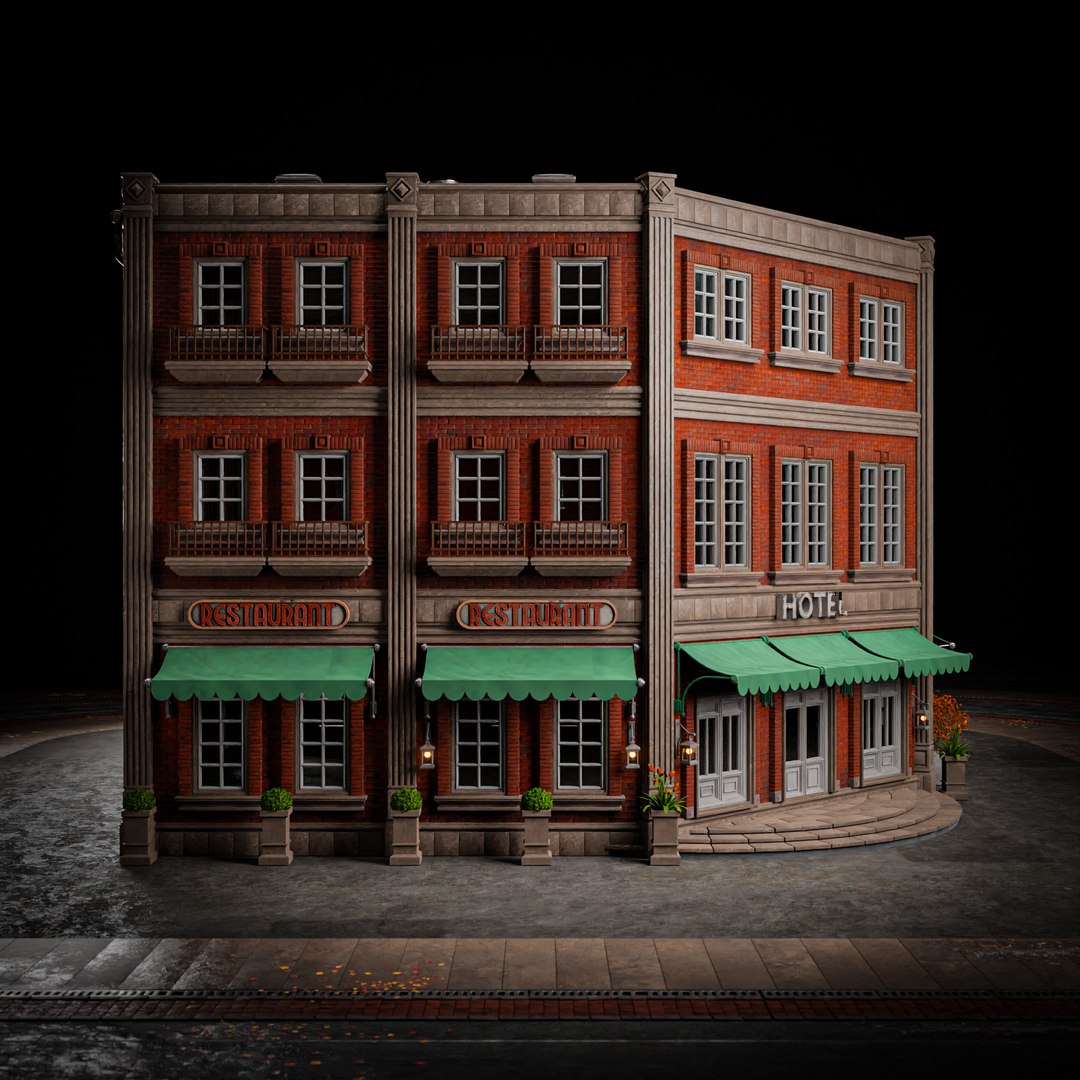 3D URBAN OLD BUILDING HORROR 5 Model - TurboSquid 2220580