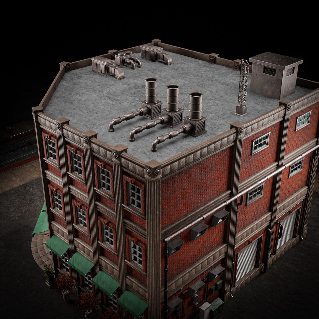 3D URBAN OLD BUILDING HORROR 5 Model - TurboSquid 2220580