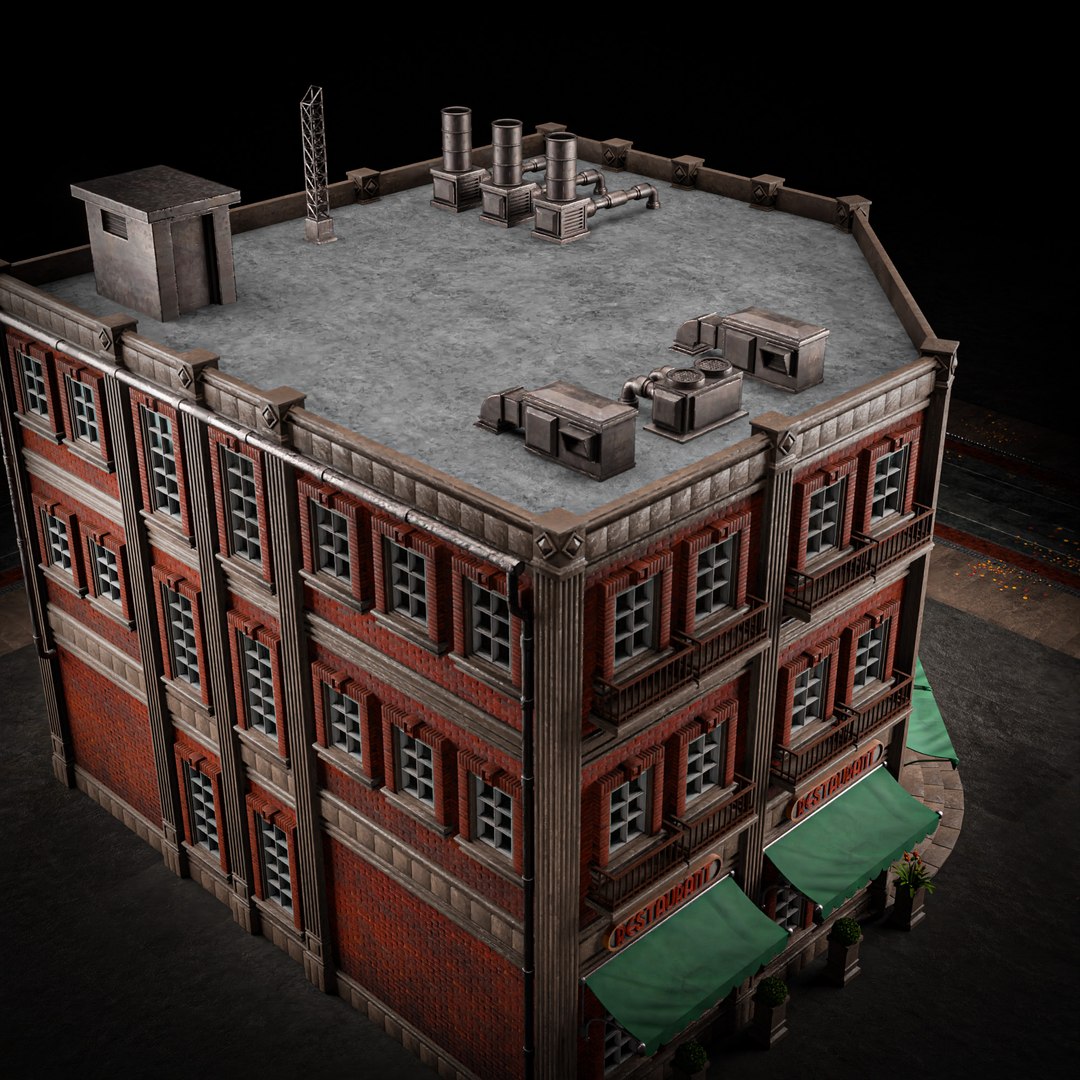 3D URBAN OLD BUILDING HORROR 5 Model - TurboSquid 2220580