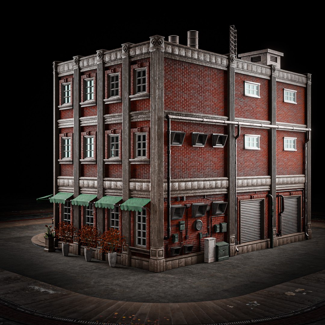 3D URBAN OLD BUILDING HORROR 5 Model - TurboSquid 2220580
