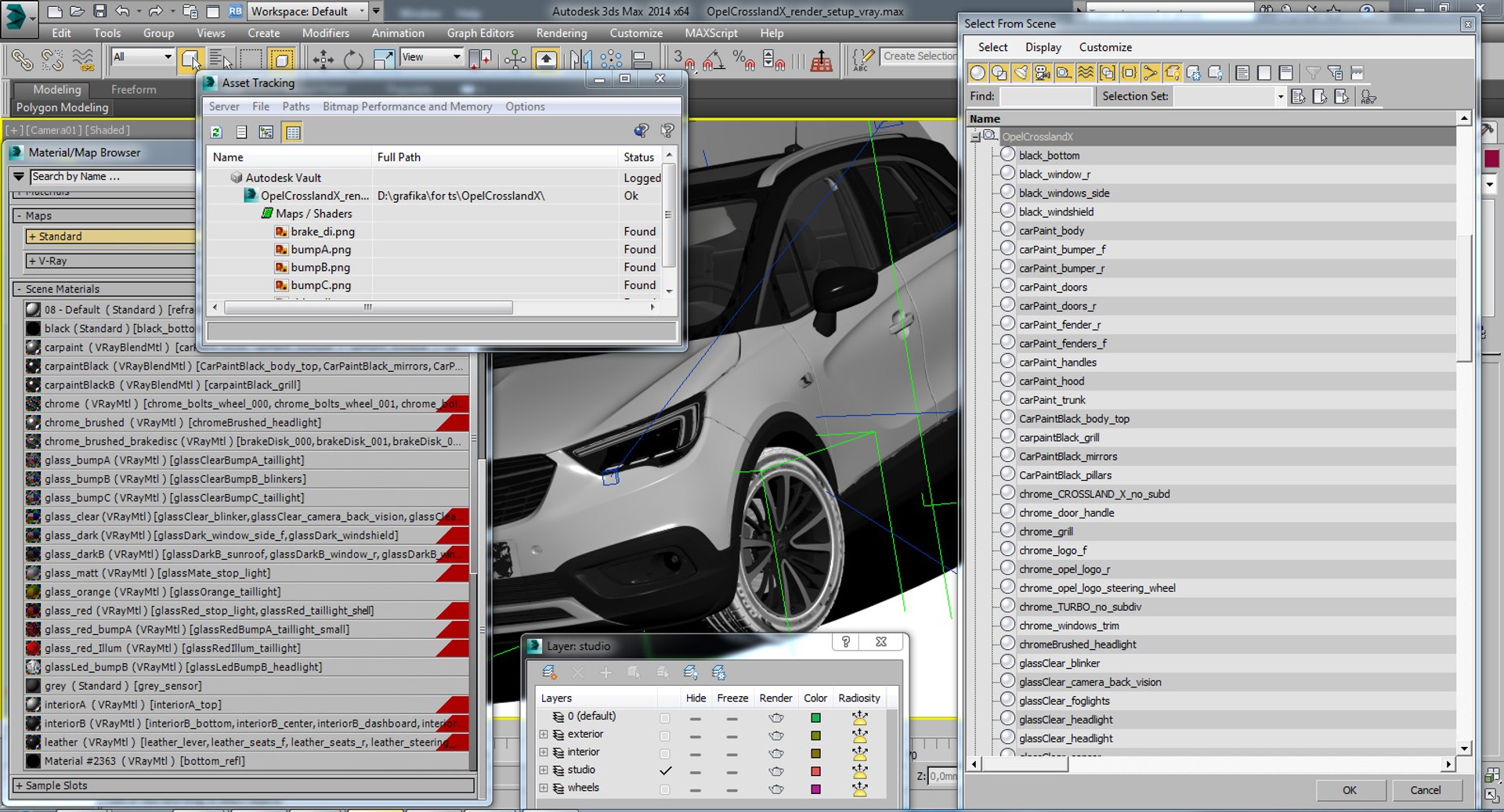 Vauxhall Materials 3d Model