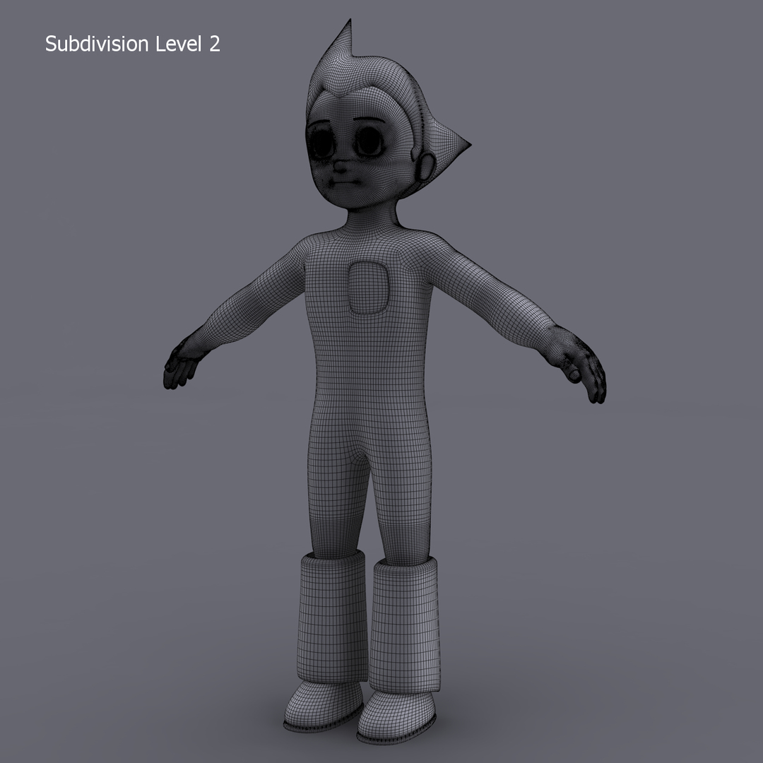 3ds max character astro boy