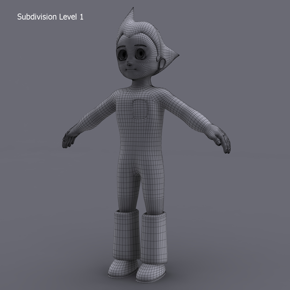 3ds max character astro boy