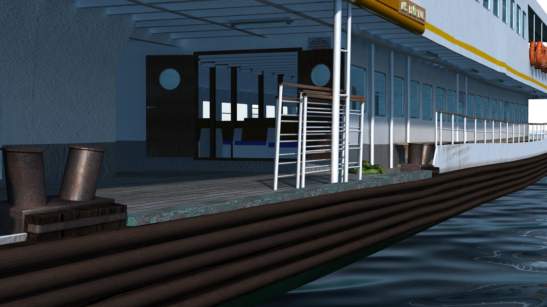 Realistic Ferry Istanbul 3d Model