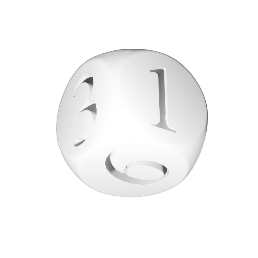 Simple Dice 3D Model - TurboSquid 1316635