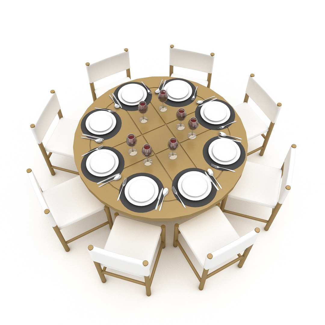 3D Dining Table 003 - TurboSquid 2006481