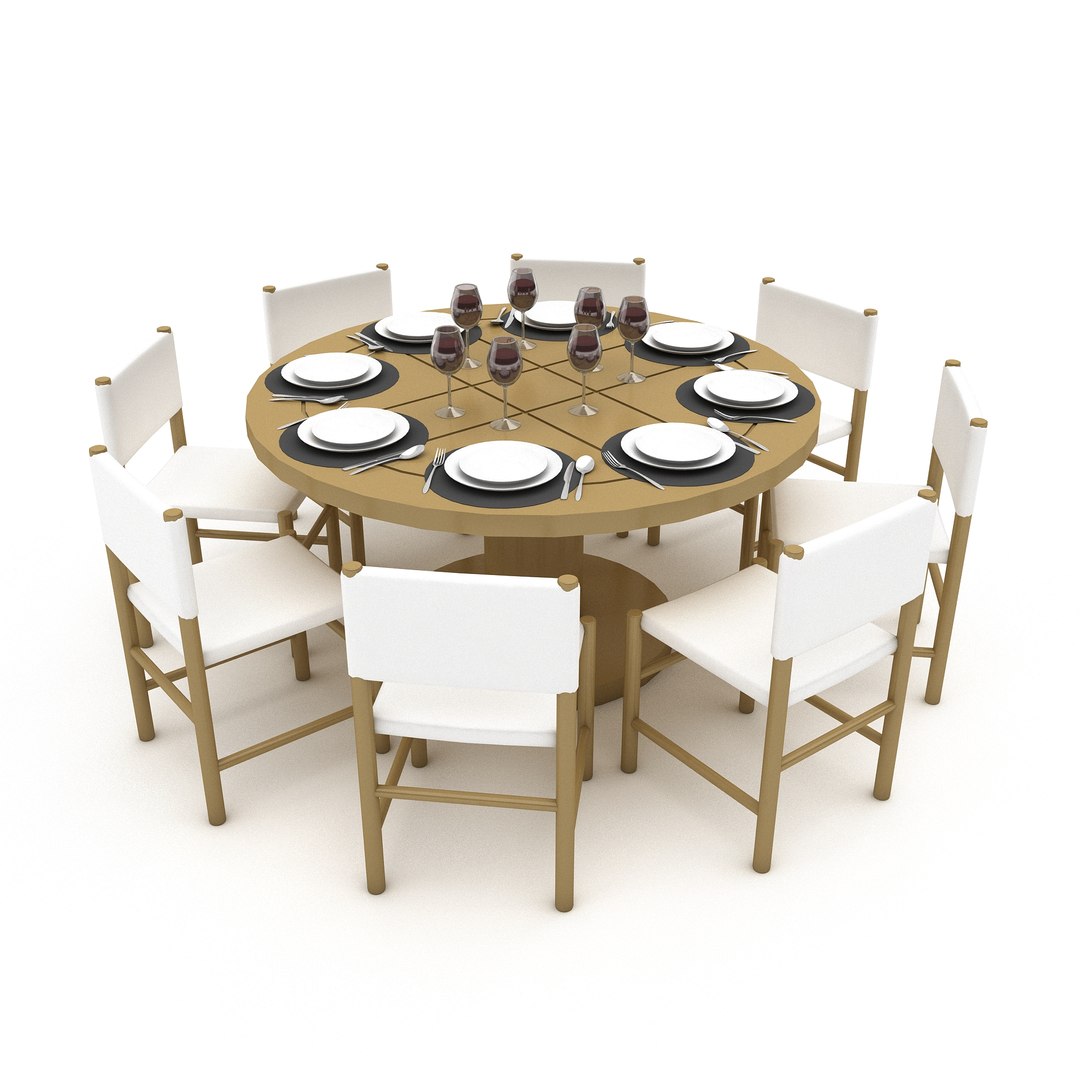 3D Dining Table 003 - TurboSquid 2006481
