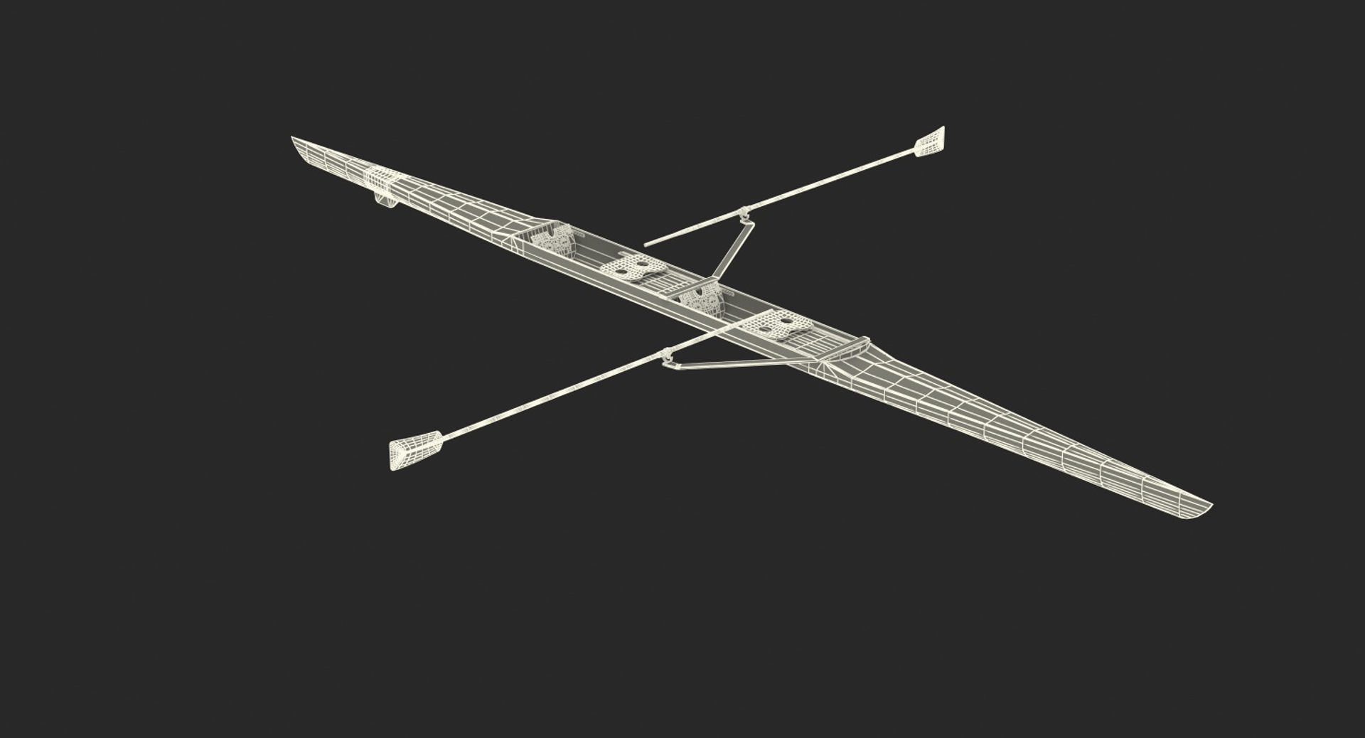 Pair Sweep Rowing Boat 3D - TurboSquid 1387458