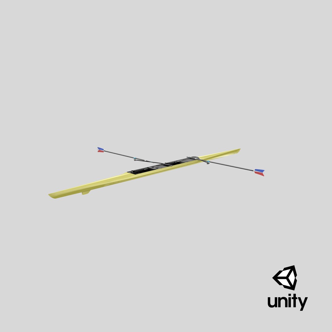 Pair sweep rowing boat 3D - TurboSquid 1387458