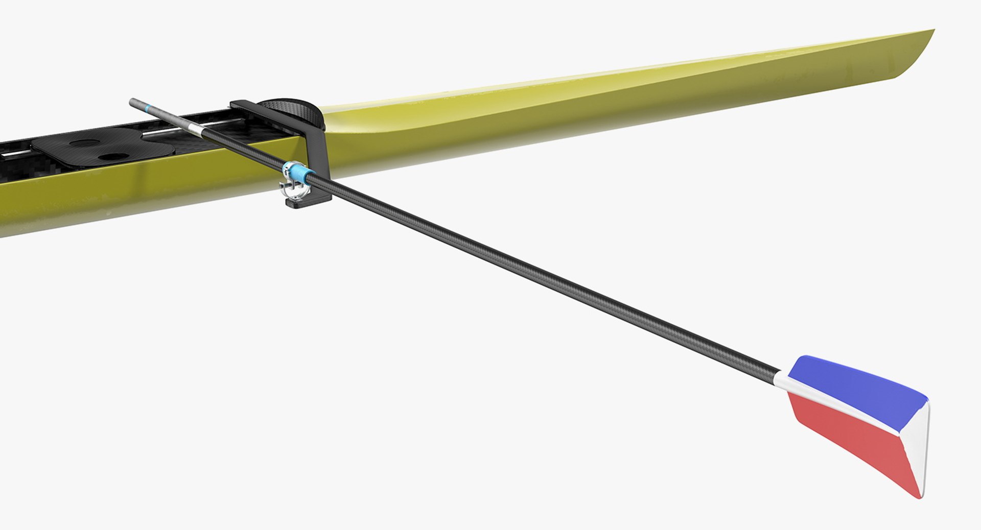 Pair sweep rowing boat 3D - TurboSquid 1387458