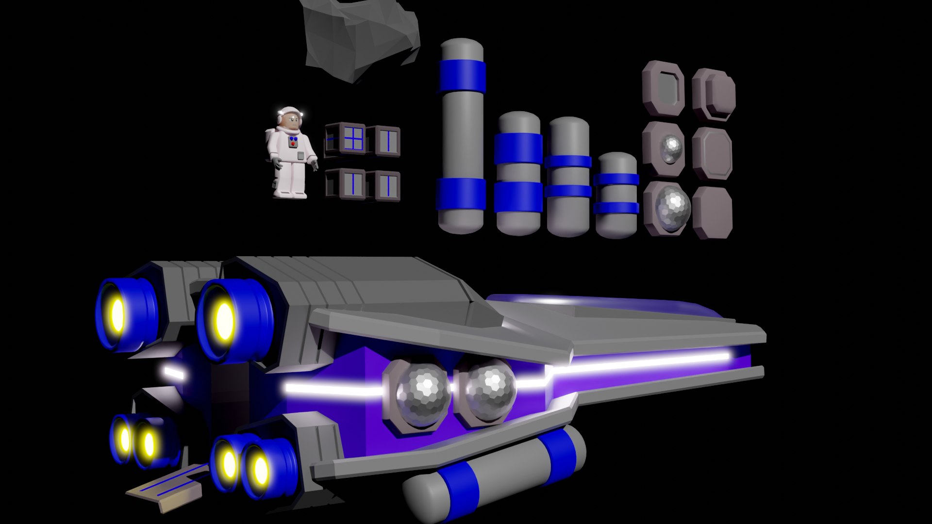 Sci-fi Spaceship Character 3D - TurboSquid 2283866
