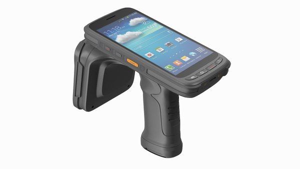 modelo 3d Escáner RFID inalámbrico con lector de códigos de barras ...