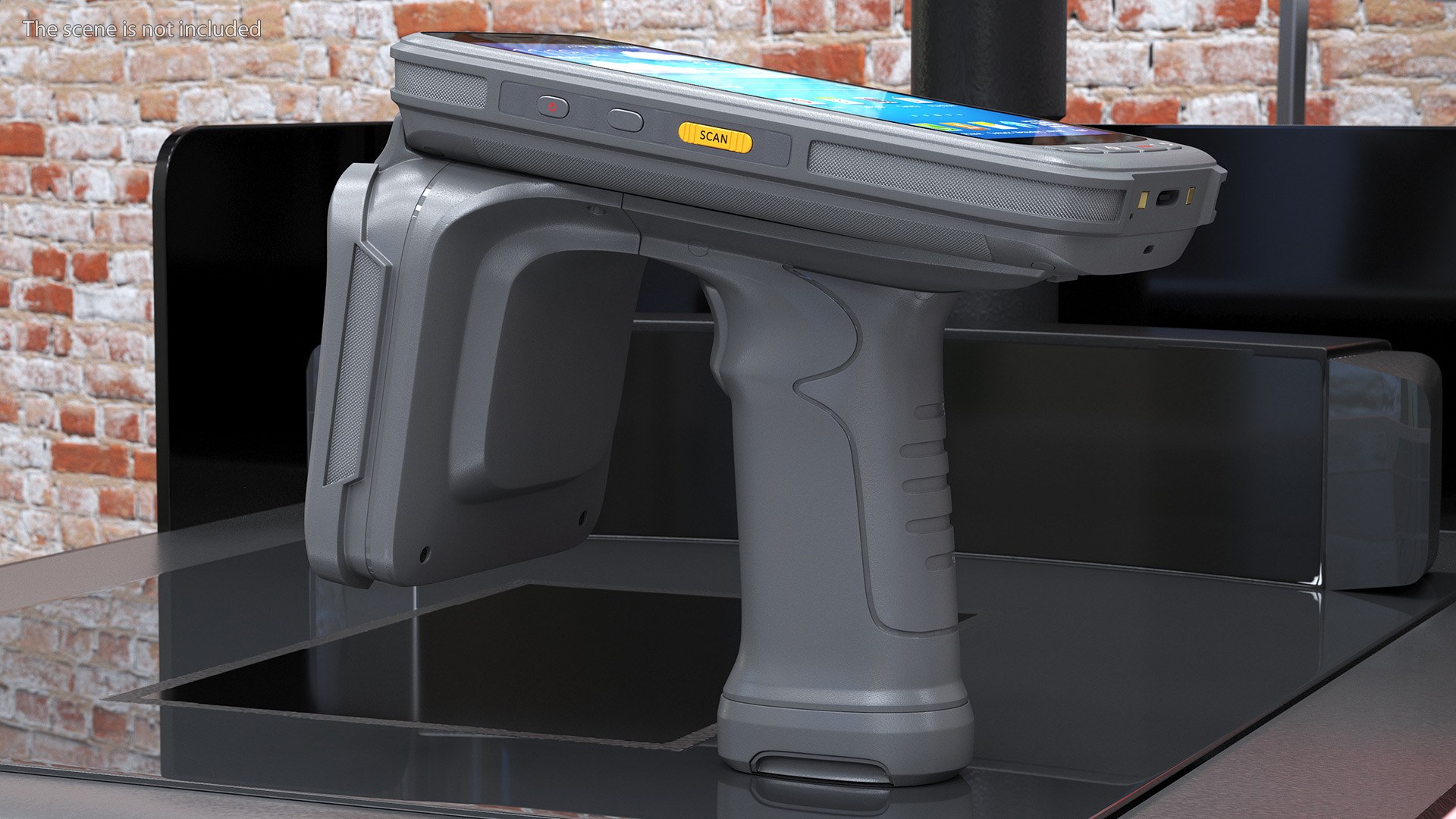 Wireless RFID Scanner with Barcode Reader 3D model - TurboSquid 2063615