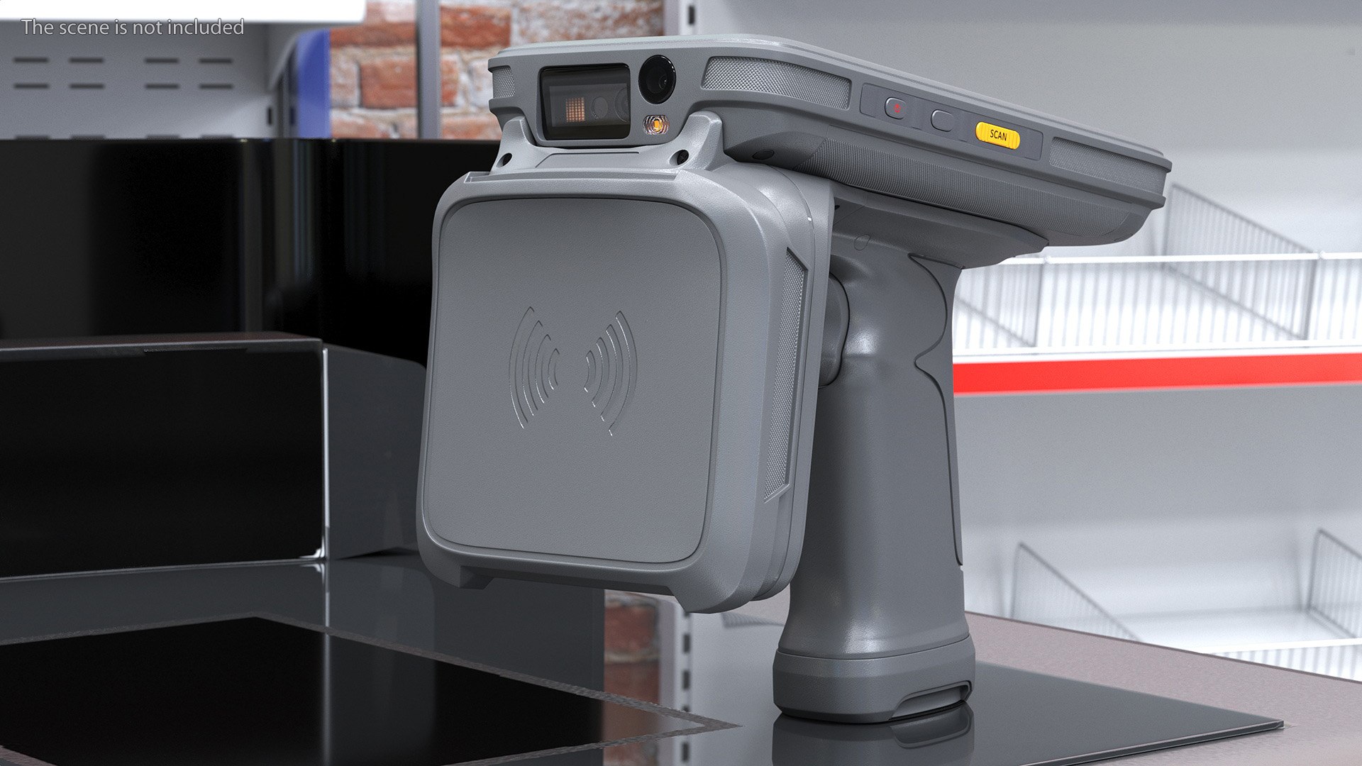 Wireless RFID Scanner with Barcode Reader 3D model - TurboSquid 2063615