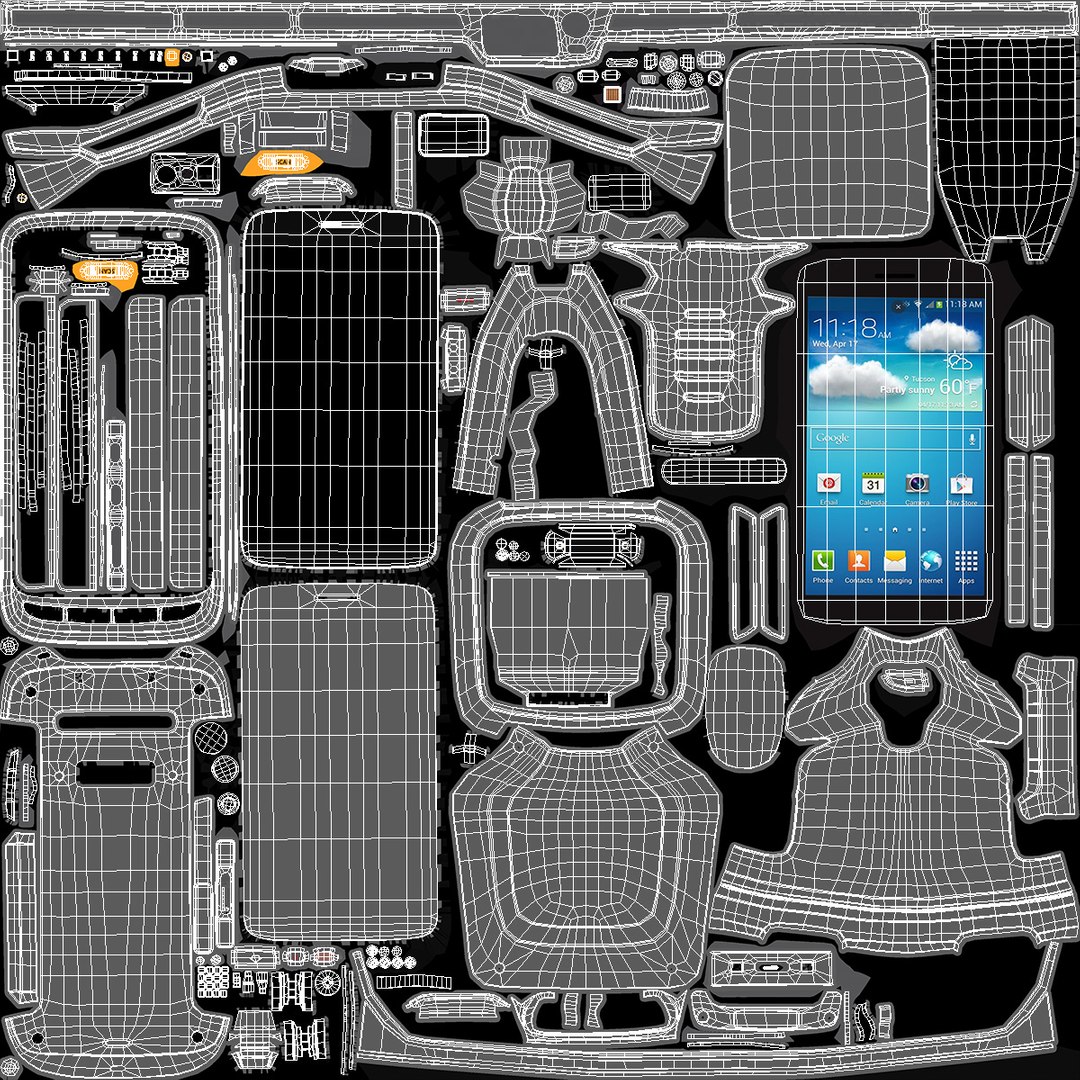 Wireless RFID Scanner with Barcode Reader 3D model - TurboSquid 2063615