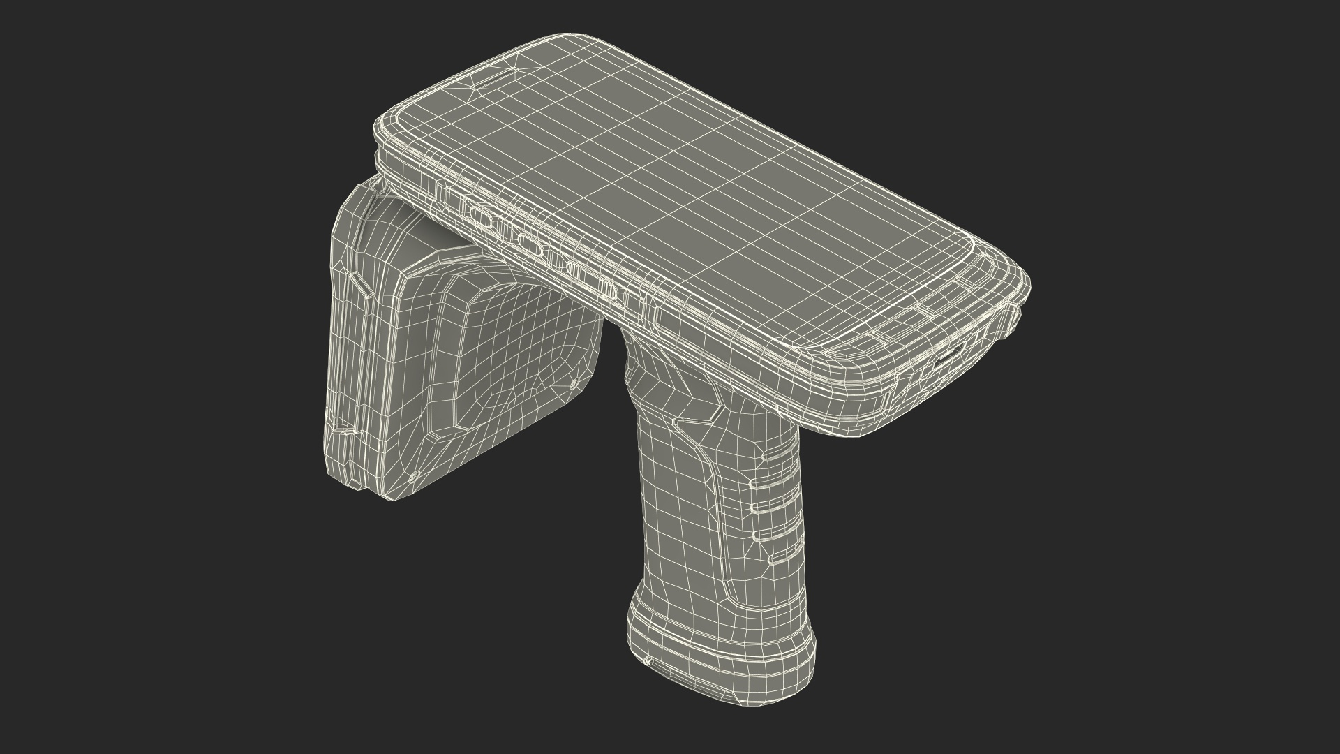 Wireless RFID Scanner with Barcode Reader 3D model - TurboSquid 2063615