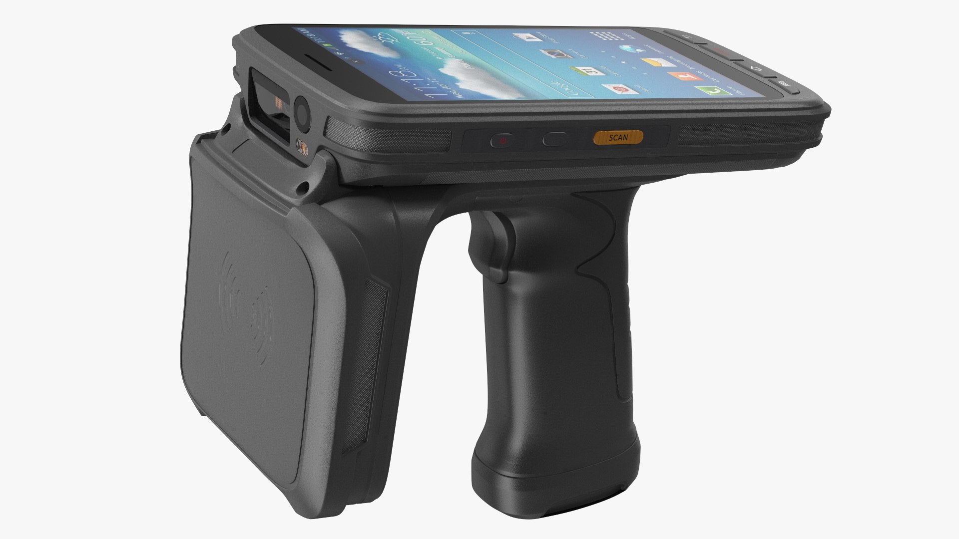 Wireless Rfid Scanner With Barcode Reader 3d Model Turbosquid 2063615
