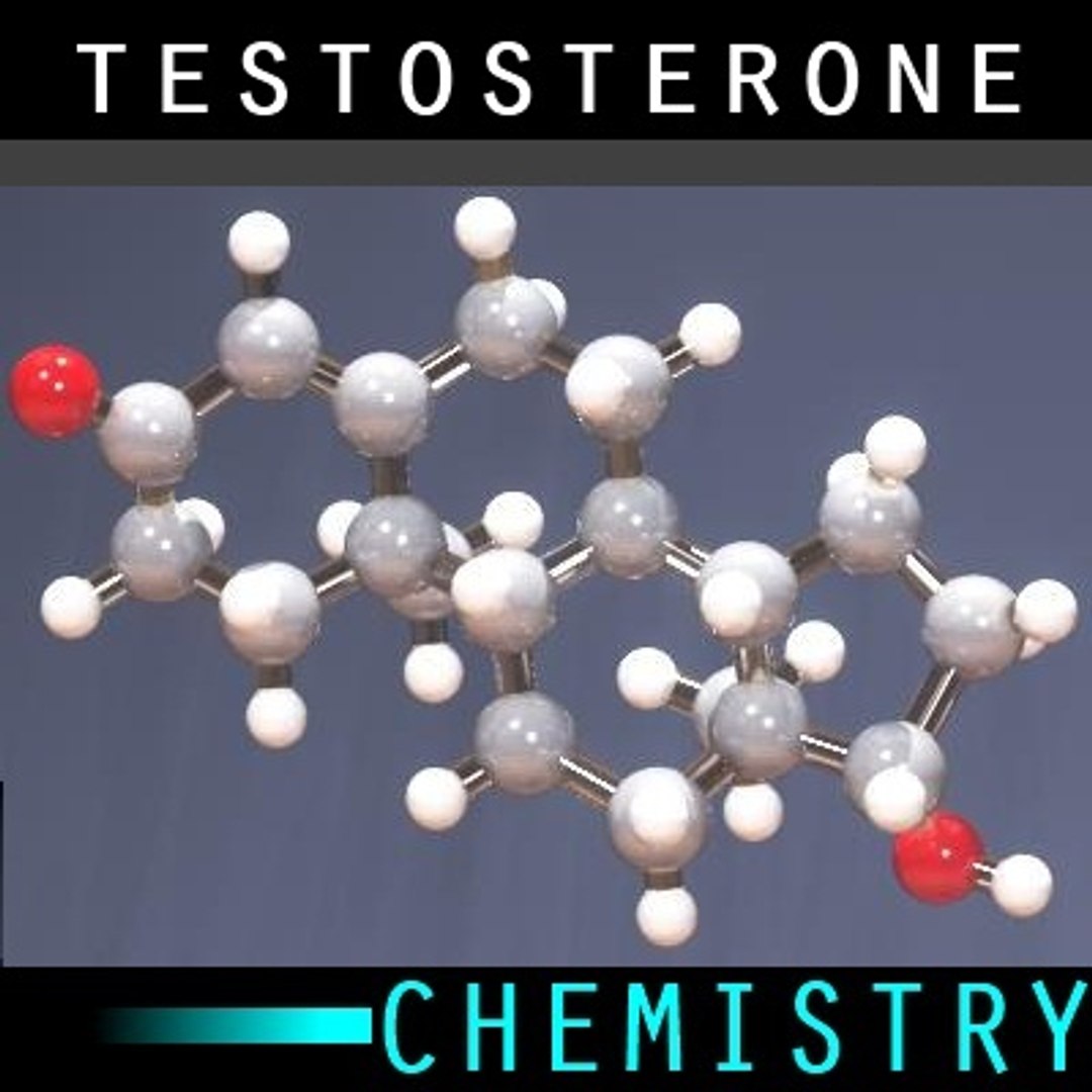 molecule testosterone 3d max
