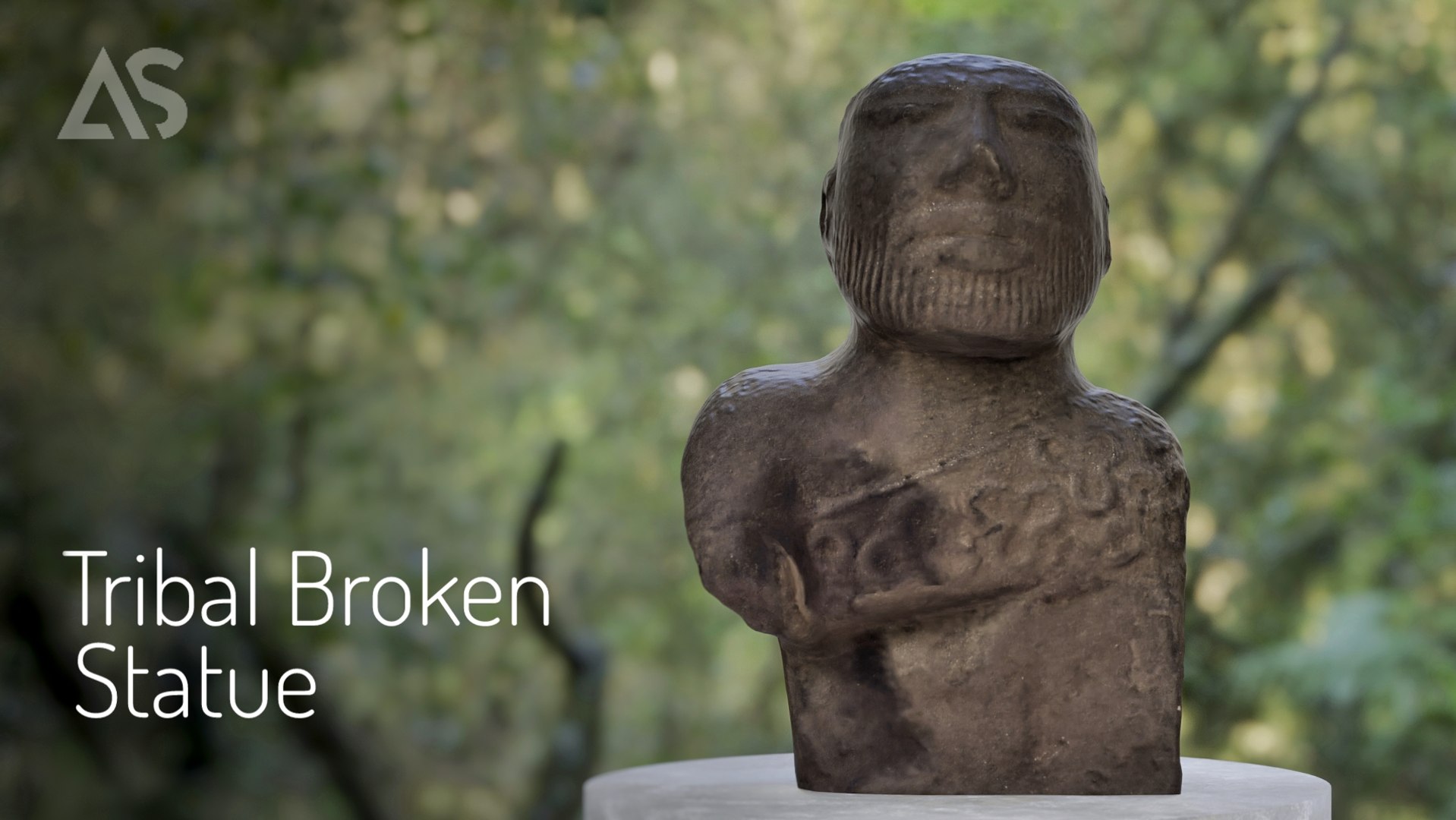 3D Tribal Broken Statue - TurboSquid 1853075