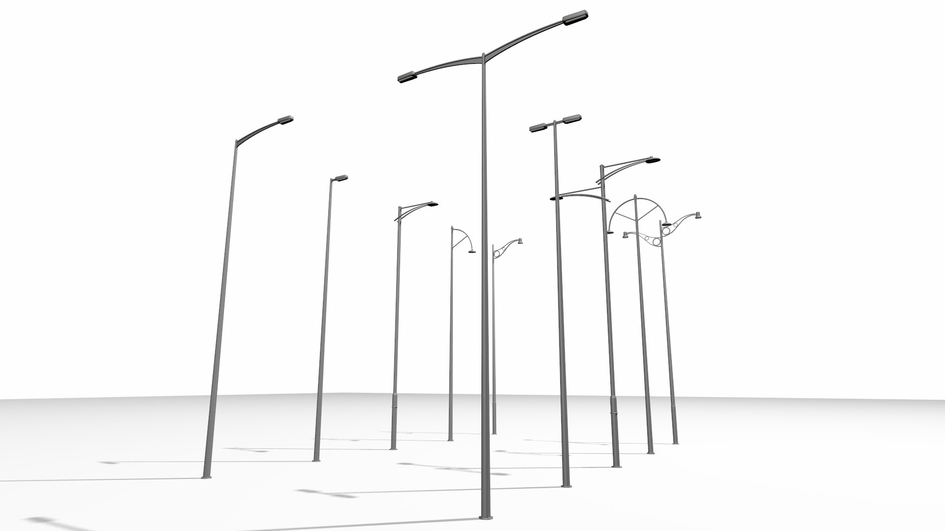 Streetlights Street Lights 3d Model