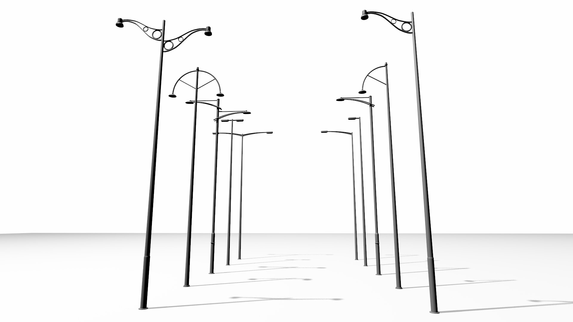 Streetlights Street Lights 3d Model