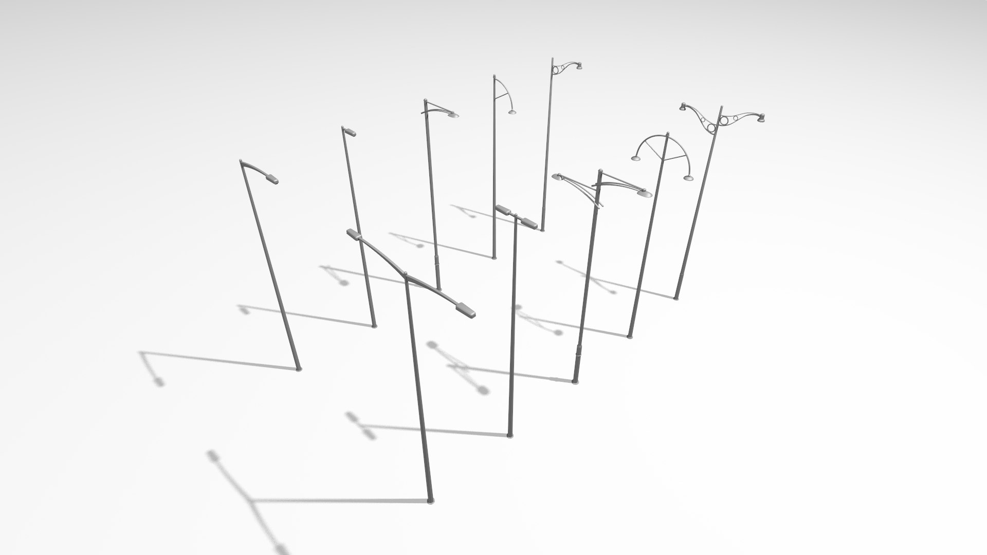 Streetlights Street Lights 3d Model