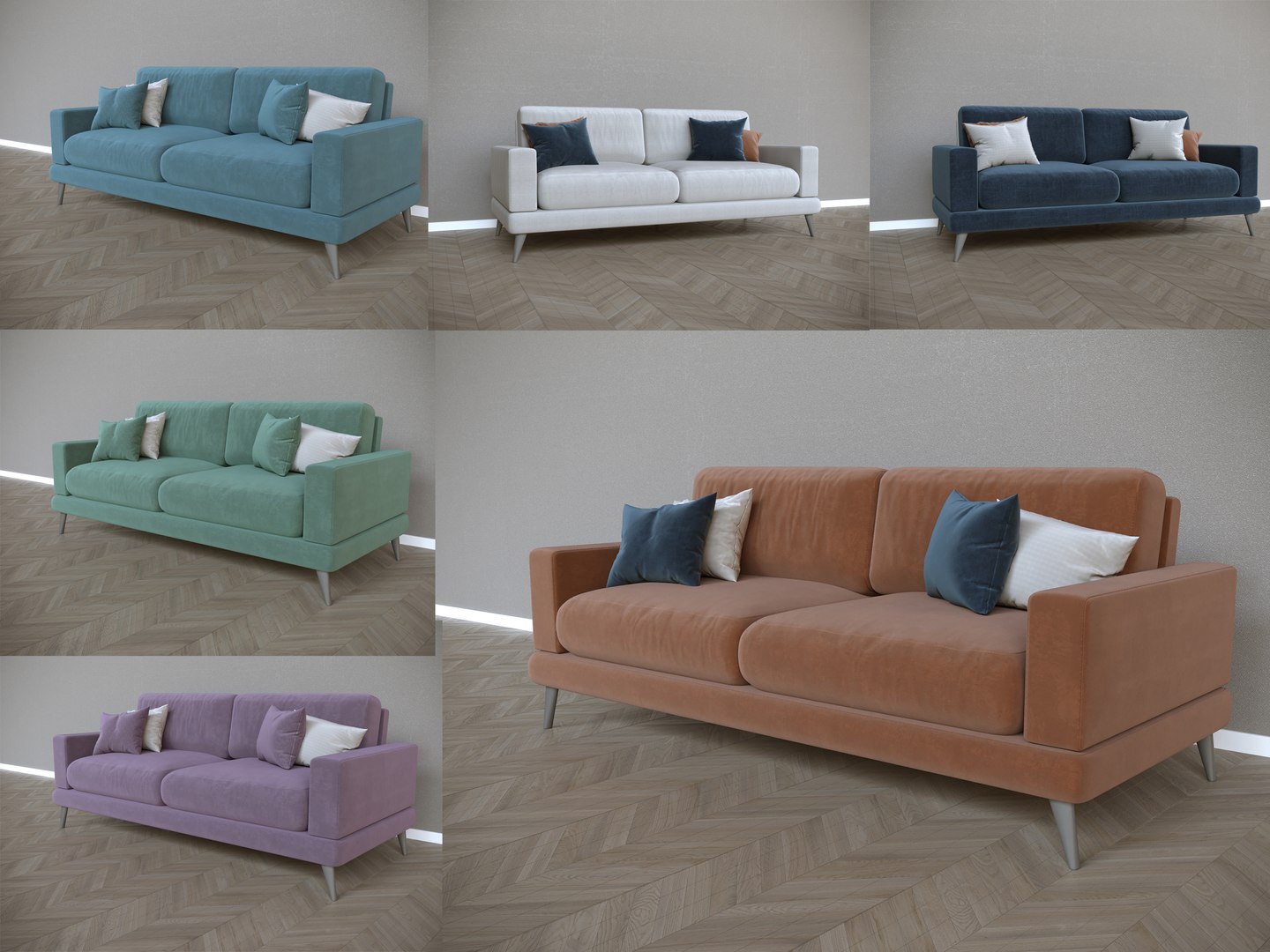 Low Poly Simple Modern Sofa 3D model - TurboSquid 1947079