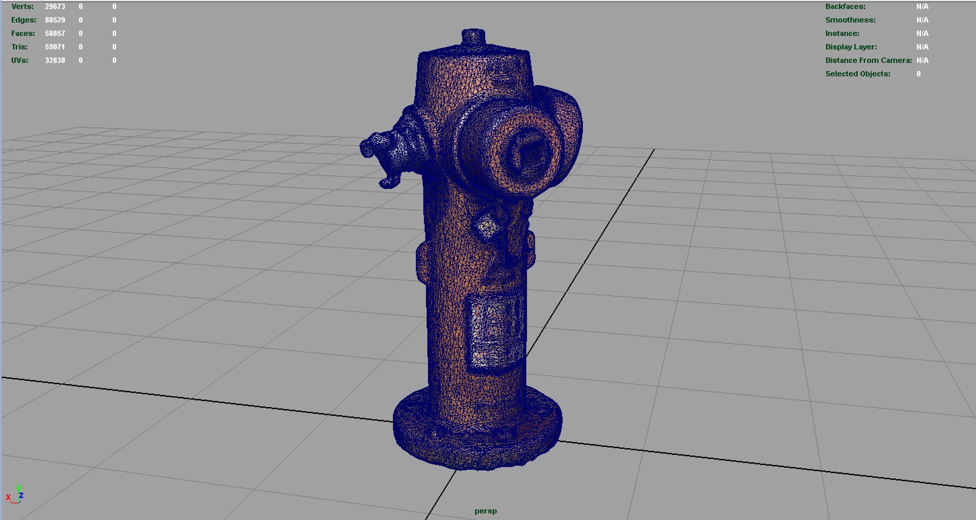 3d Realistic Hydrant Model