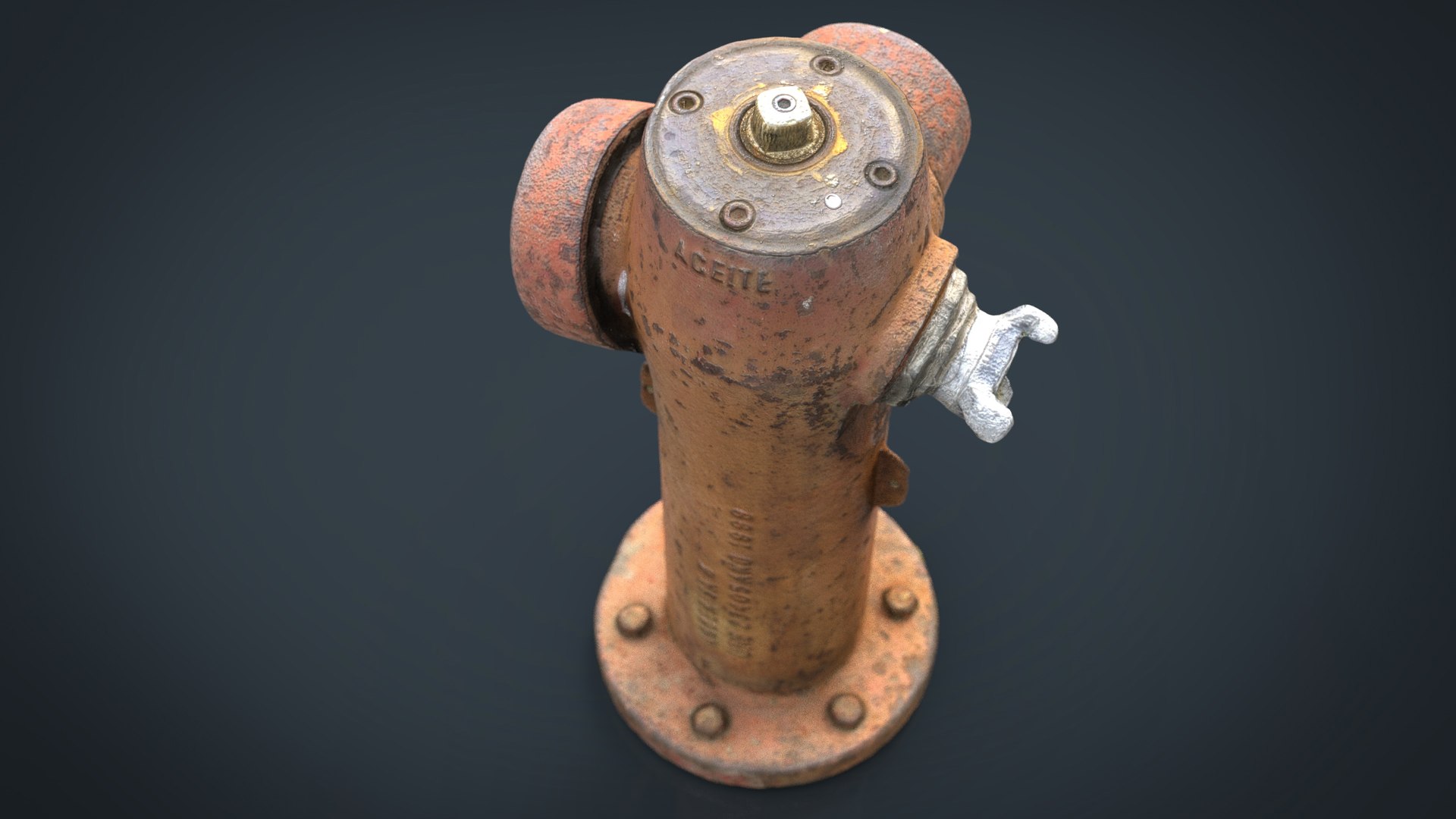 3d Realistic Hydrant Model