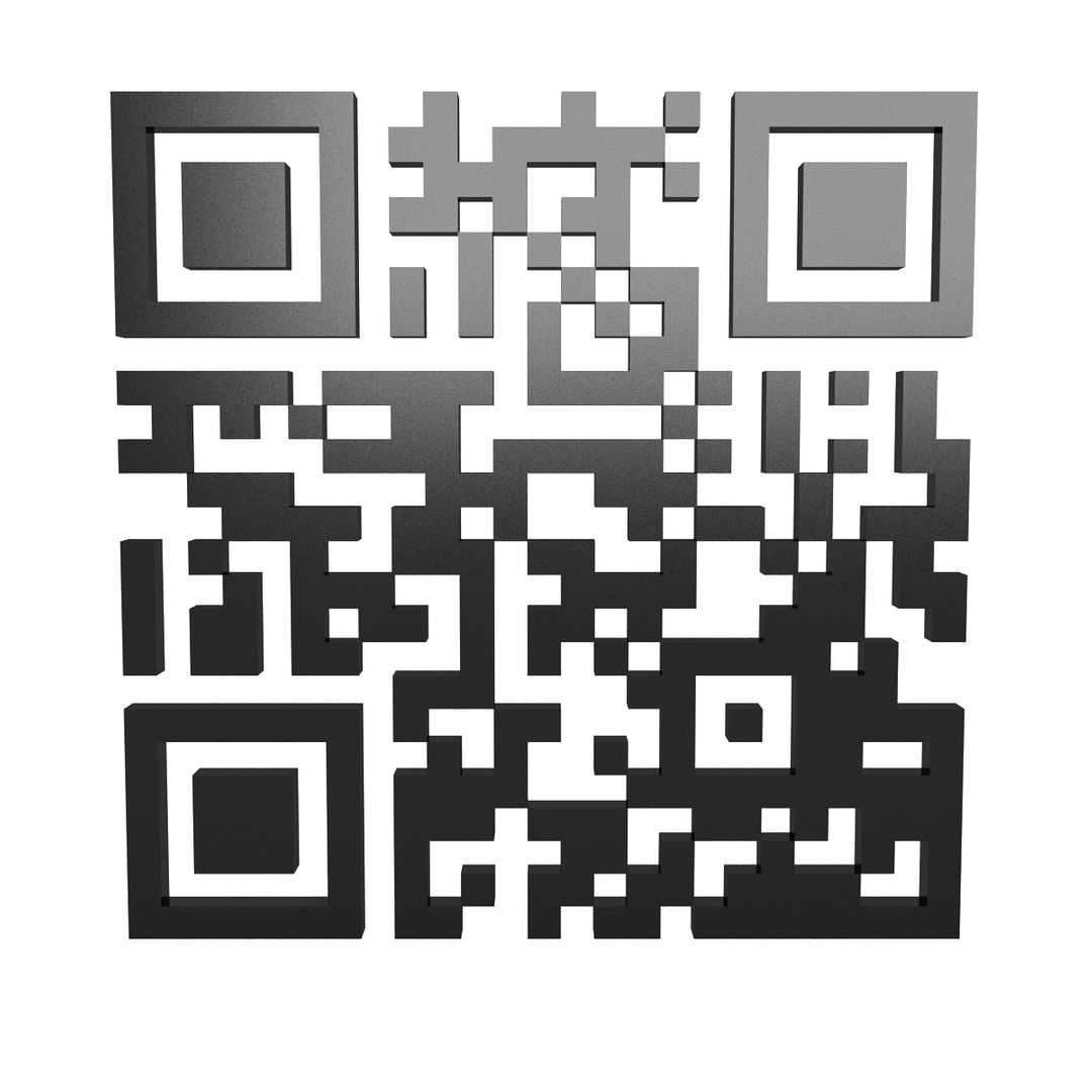 3d Qr Code Model
