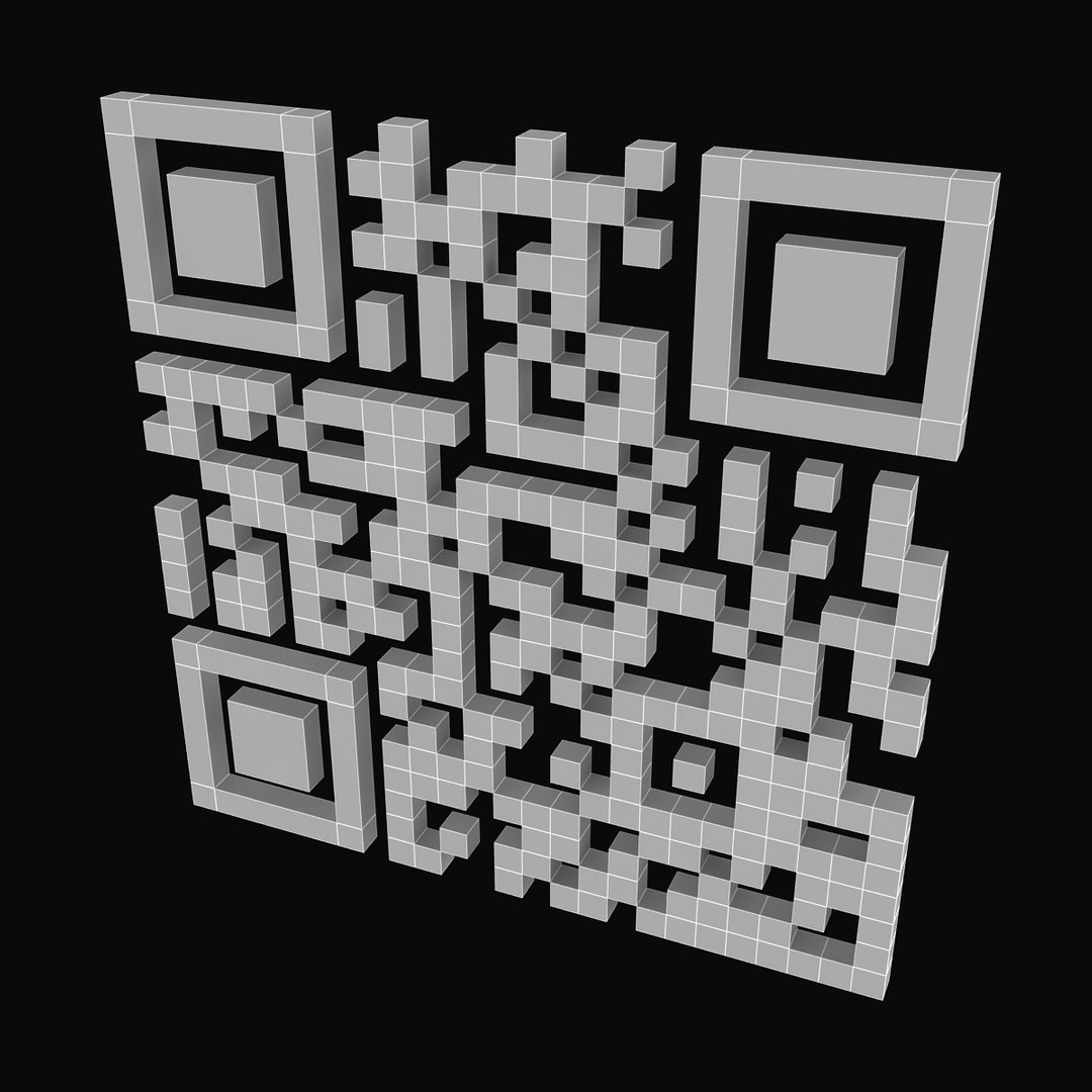 3d Qr Code Model