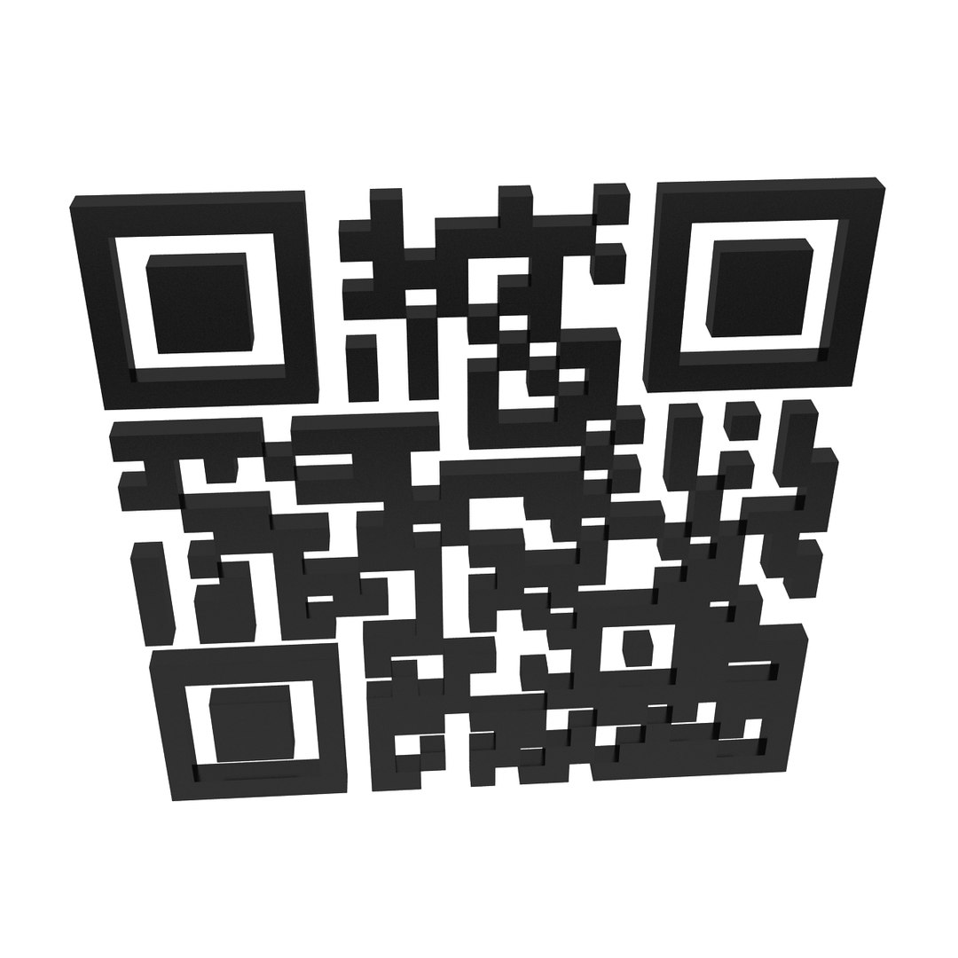 3d Qr Code Model